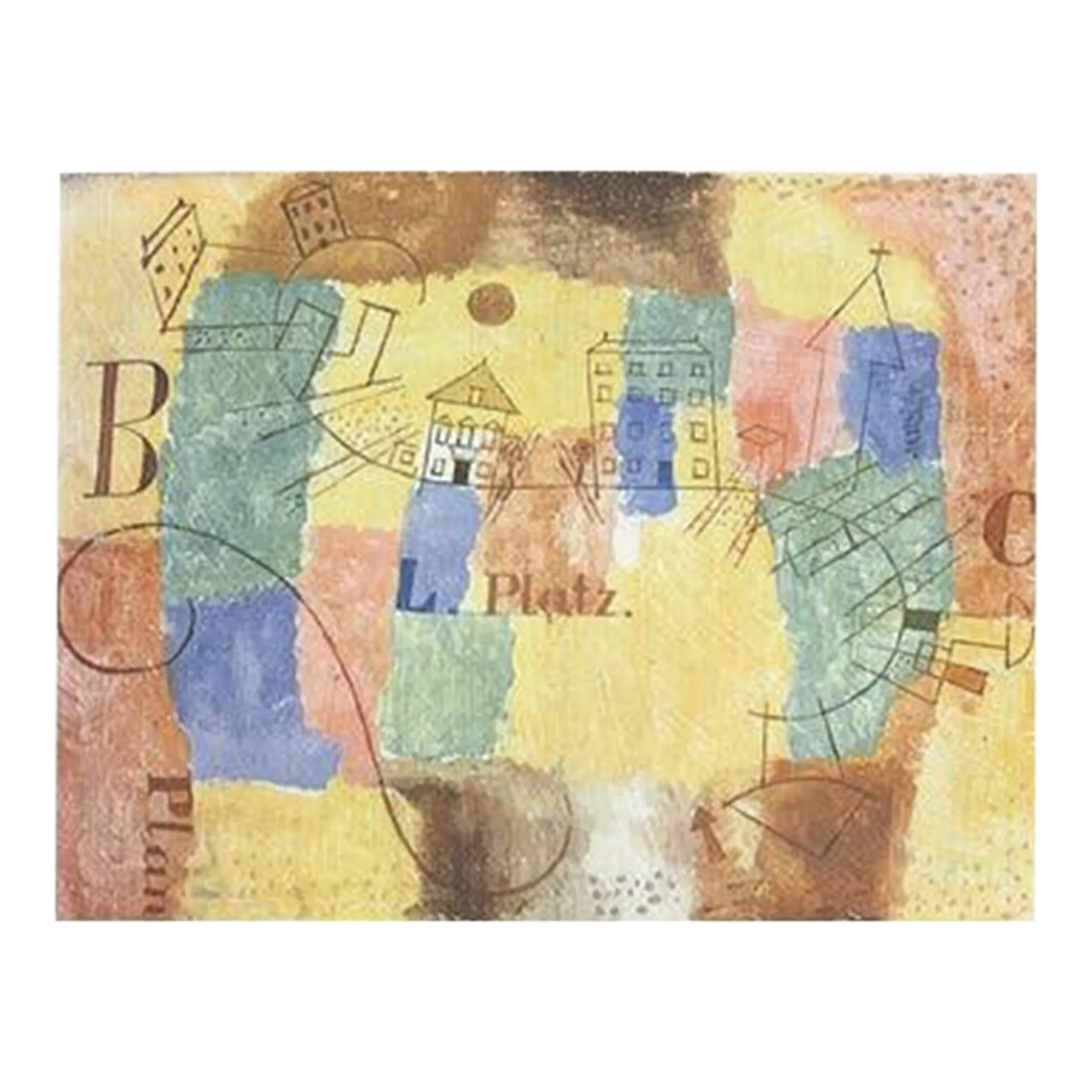 Paul Klee the L-square Under Construction, 1990 | Chairish