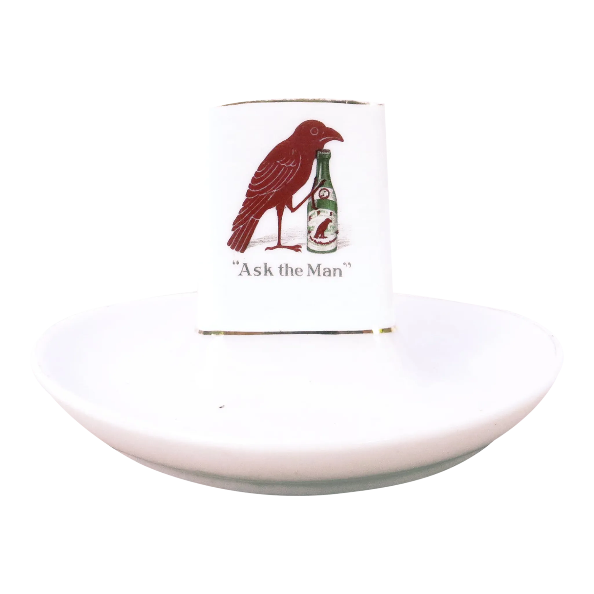 1910s Red Raven Splits Hangover Cure Advertising Matchbox Holder ...