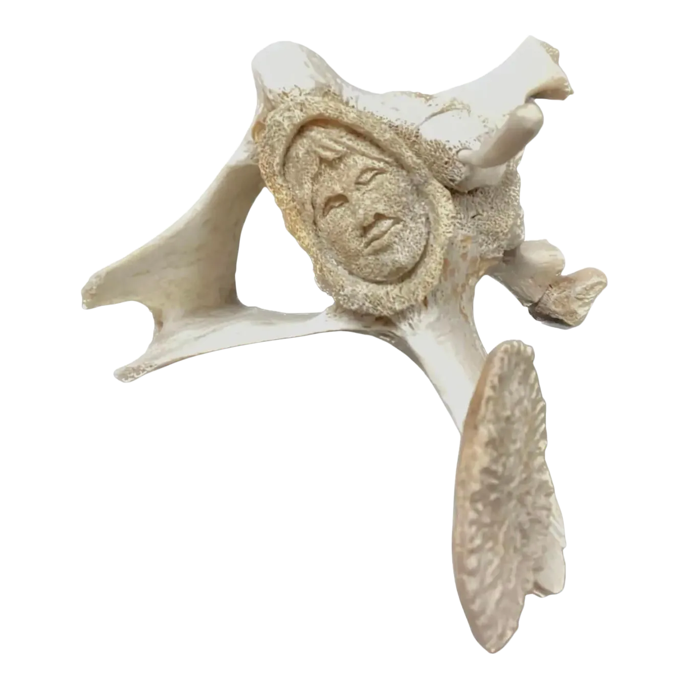 Inuit Fossilized Whale Bone Sculpture #12 | Chairish