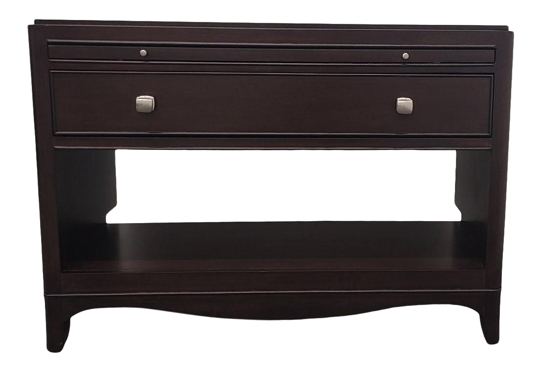 Barbara Barry Style Wood Nightstand | Chairish