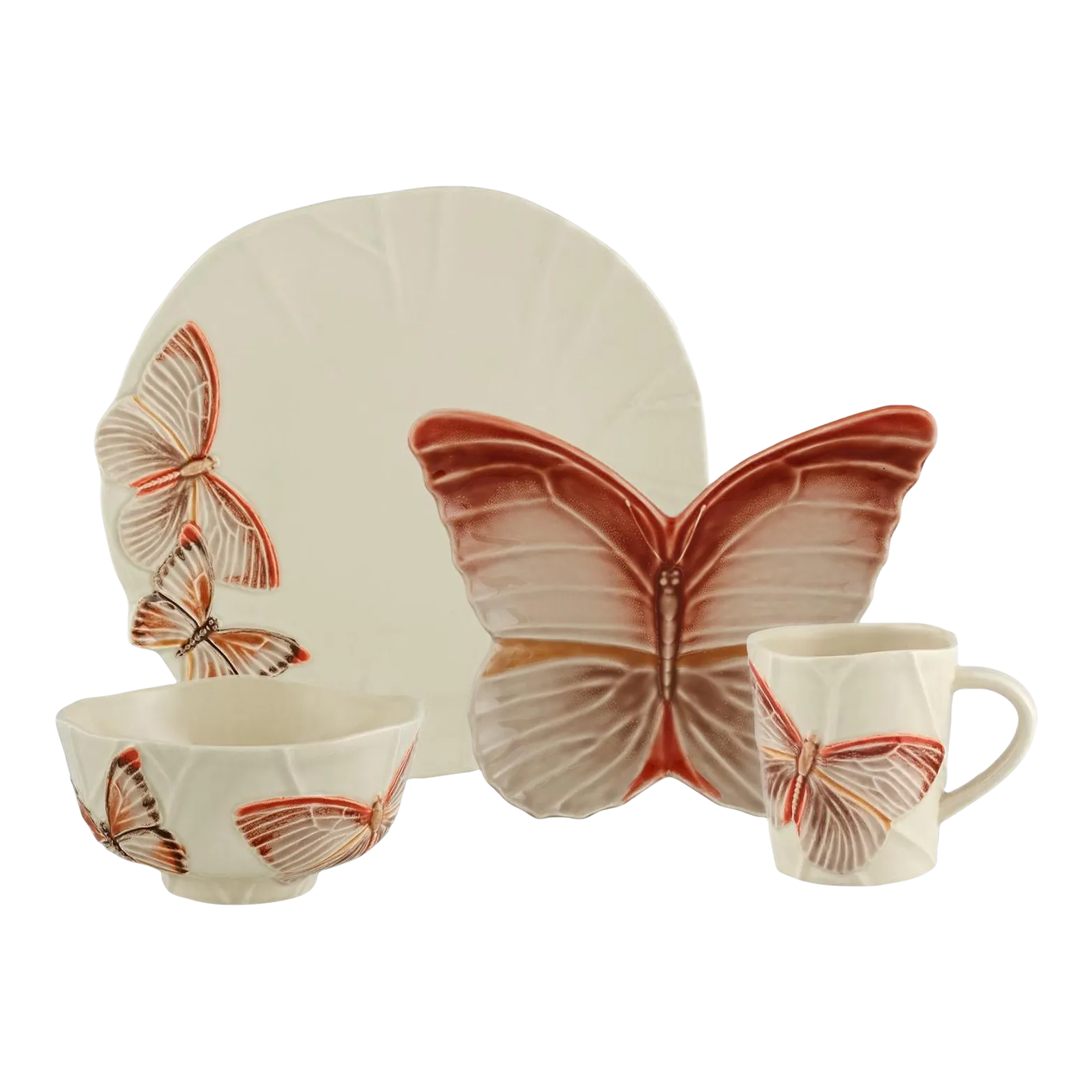 Bordallo Pinheiro Cloudy Butterflies By Claudia Schiffer Dinnerware ...