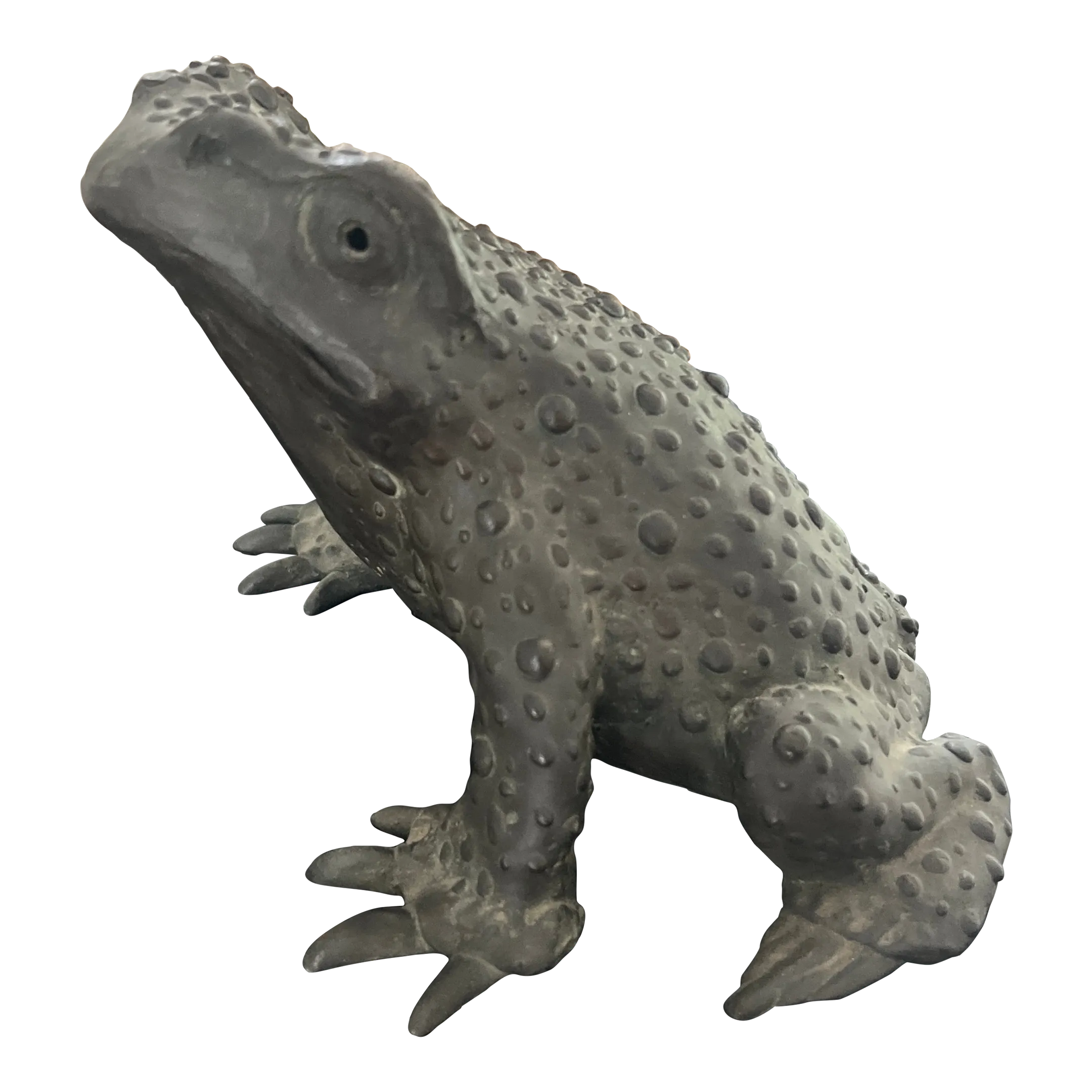 Antique Japanese Bronze Toad Sculpture | Chairish