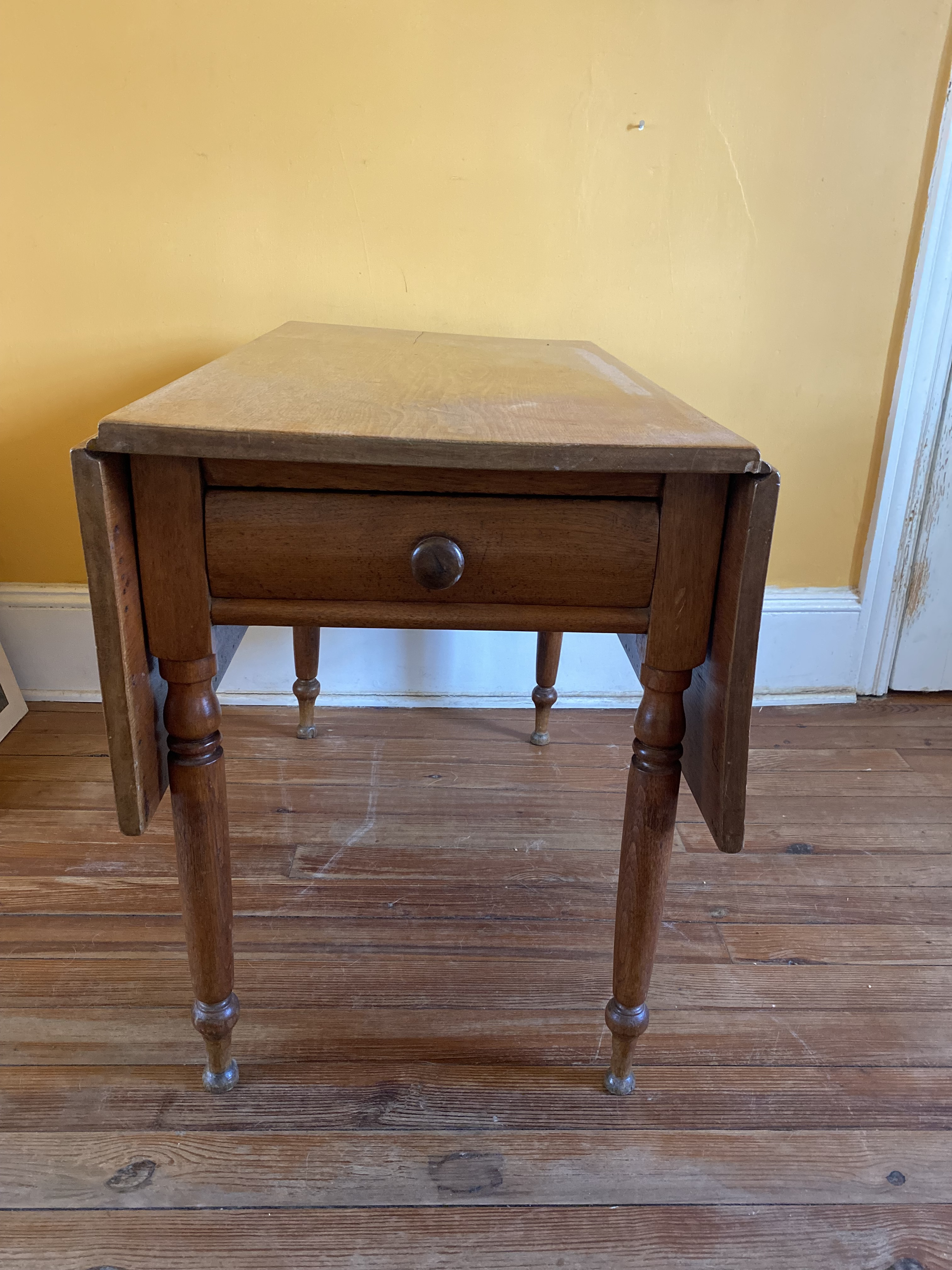 Antique Drop Leaf Table With Drawer Chairish