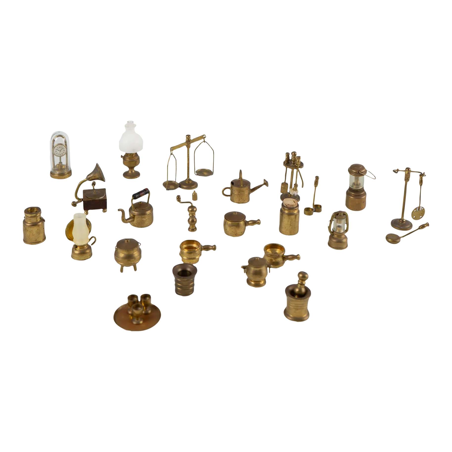 Vintage Brass Temptations Miniature Collection | Chairish