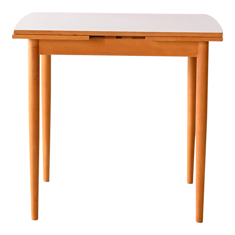 1960s Extendable Dining Table With Clear Formica Top | Chairish