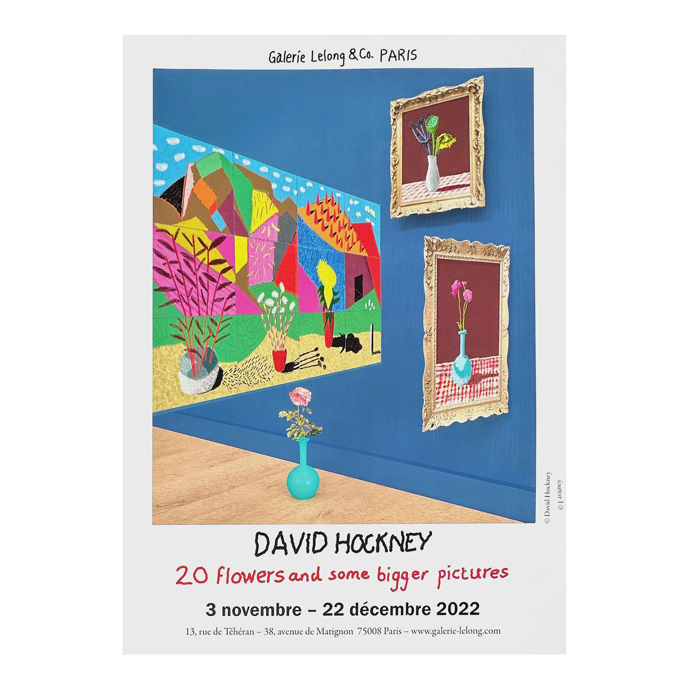 2022 David Hockney 20 Flowers and Some Bigger Pictures Exhibition ...