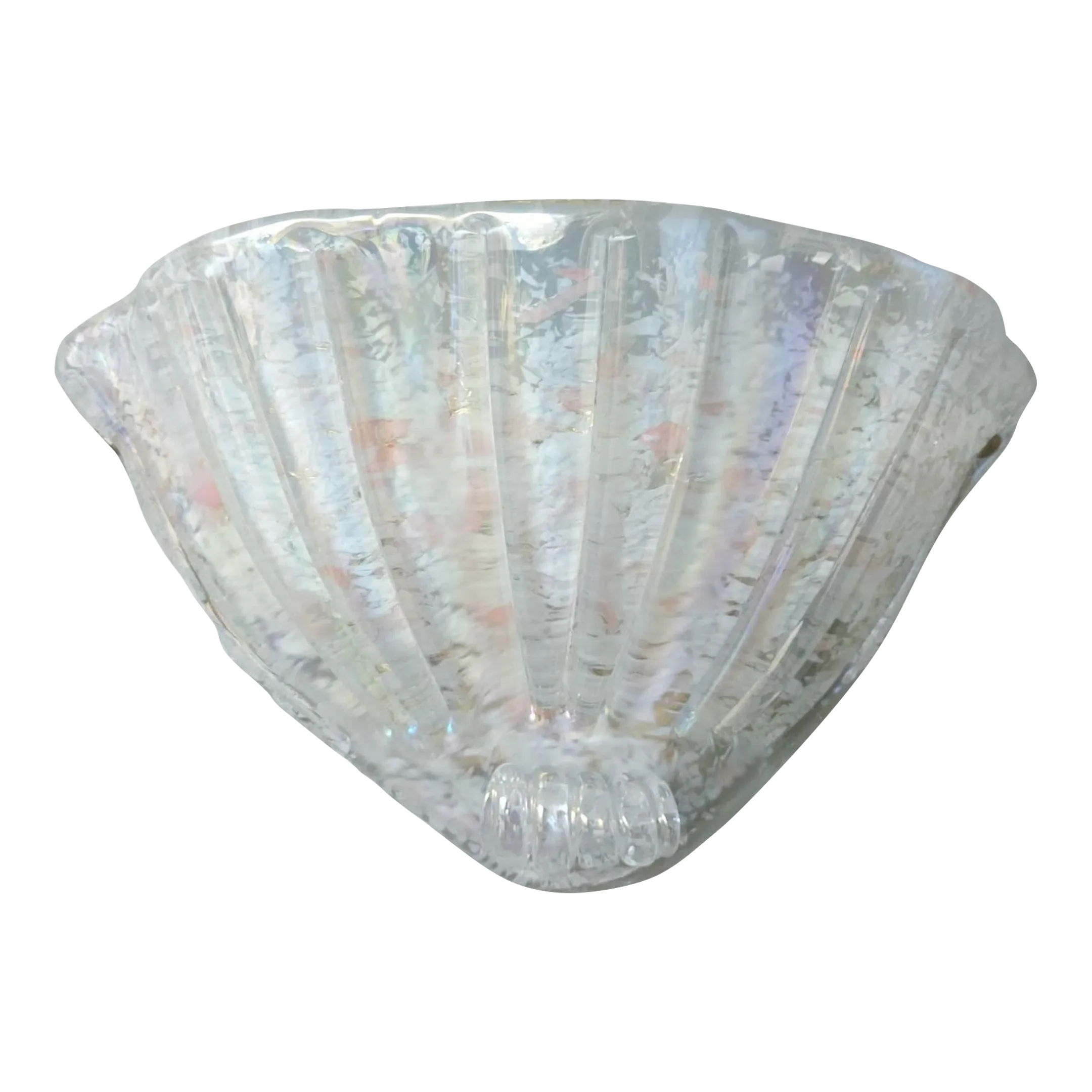 1960s Uplight Shell Sconce | Chairish