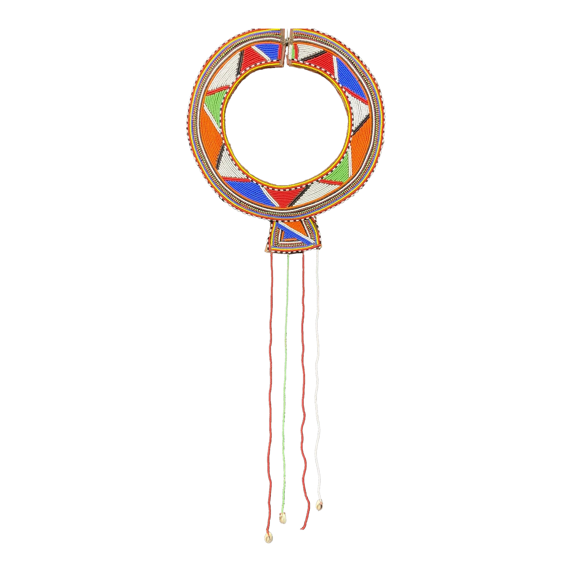 African Masai Beaded Traditional Artifact Wall Decor | Chairish