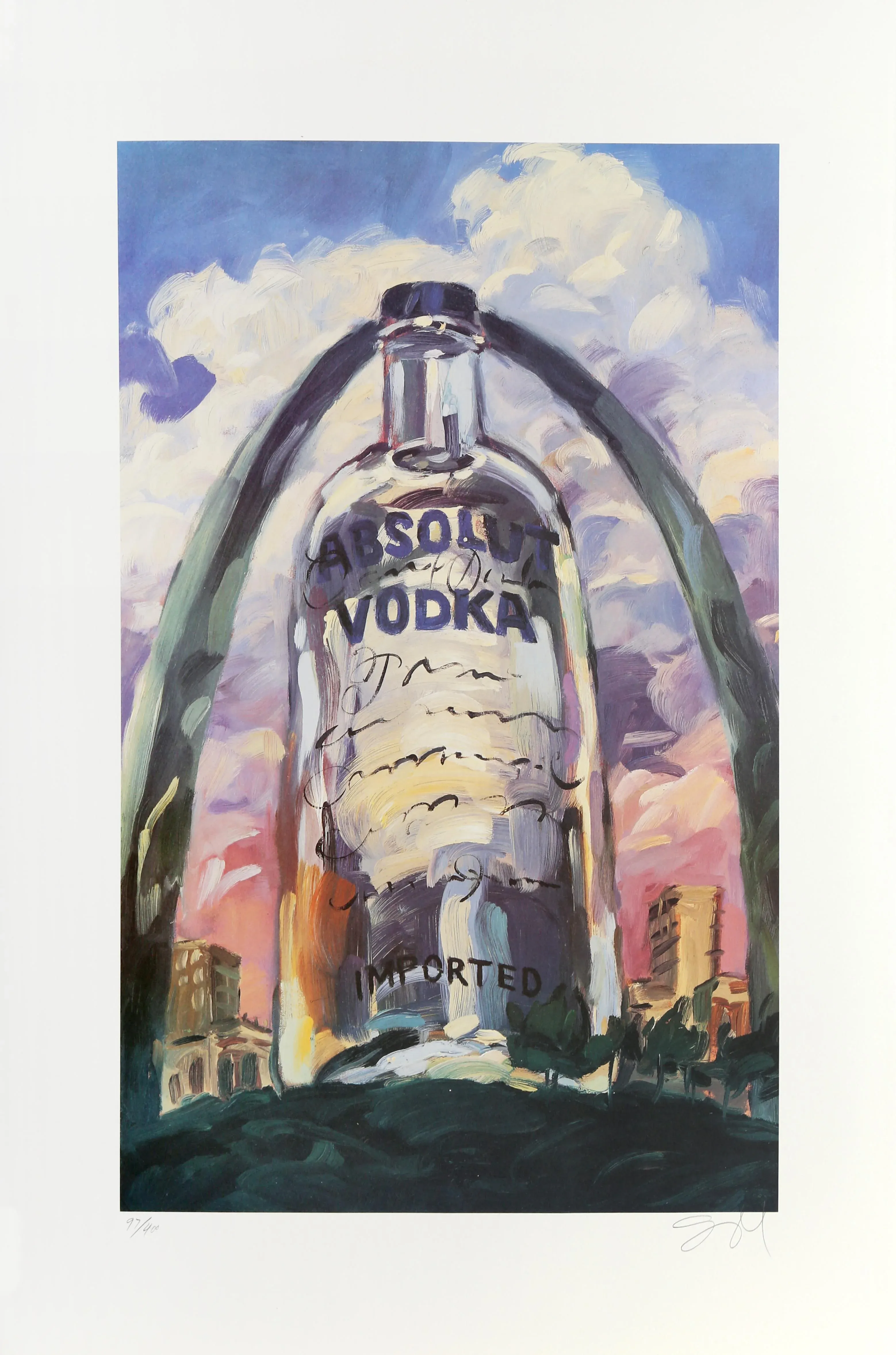 Absolut Statehood: Missouri, Gary Head Lithograph | Chairish
