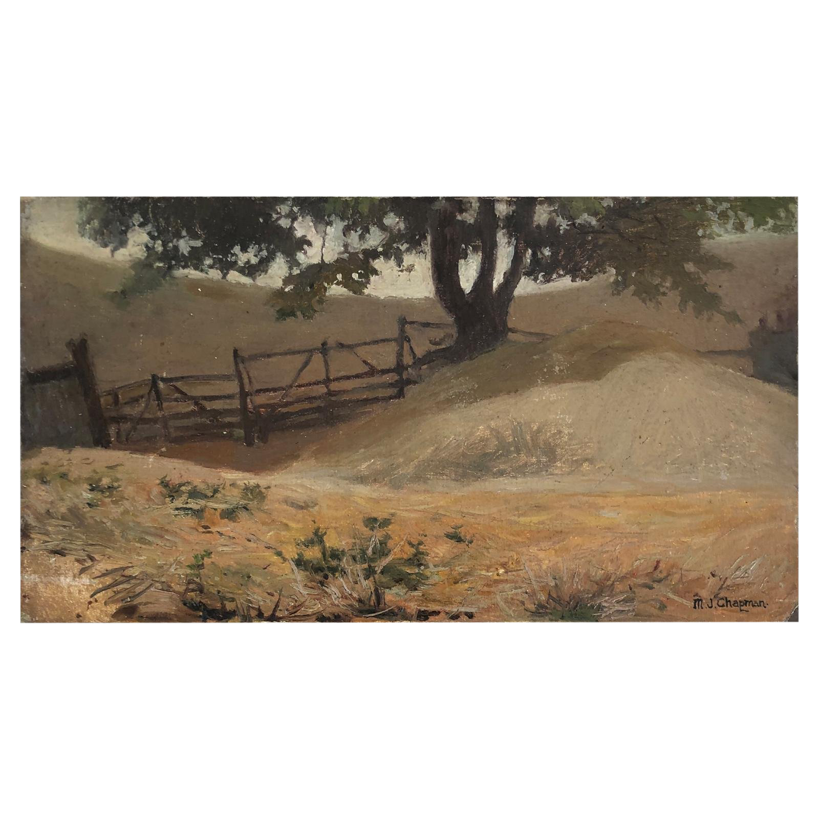 1900s Impressionist Oil Painting on Canvas on Board by Minerva Chapman ...