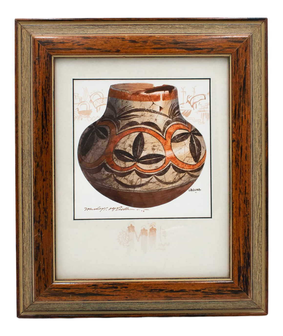 Late 20th Century "Laguna" Pottery Still Life Watercolor Painting by ...