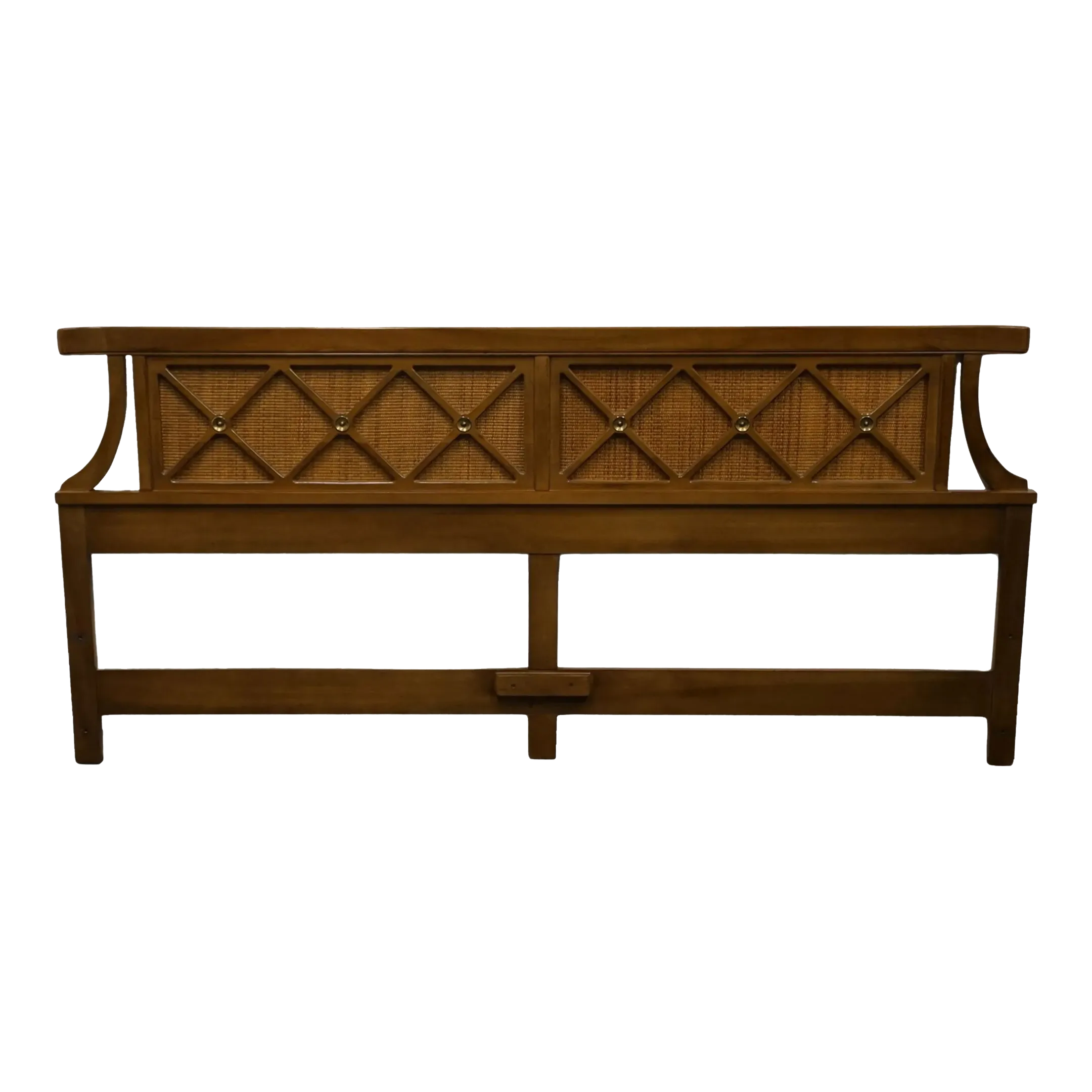 American of Martinsville Italian Mediterranean King Size Cane Panel ...
