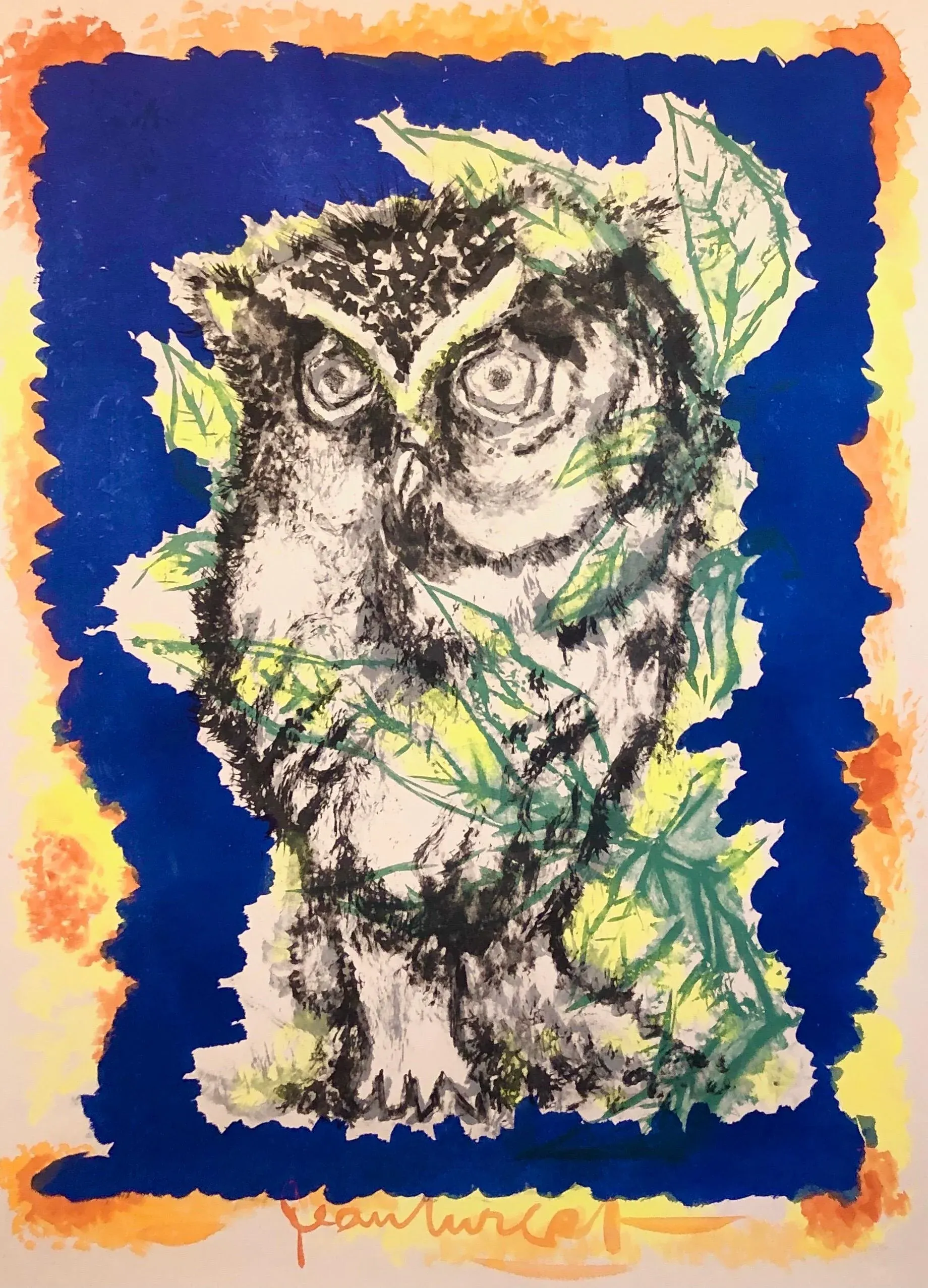 Jean Lurçat, Vintage French Modernist Jean Lurcat Watercolor Painting ...