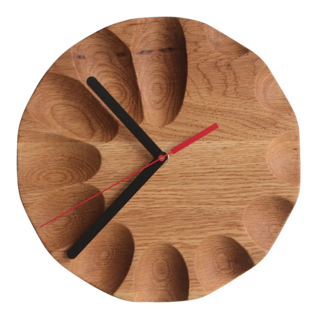 Tgm Oak Gradient Clock | Chairish