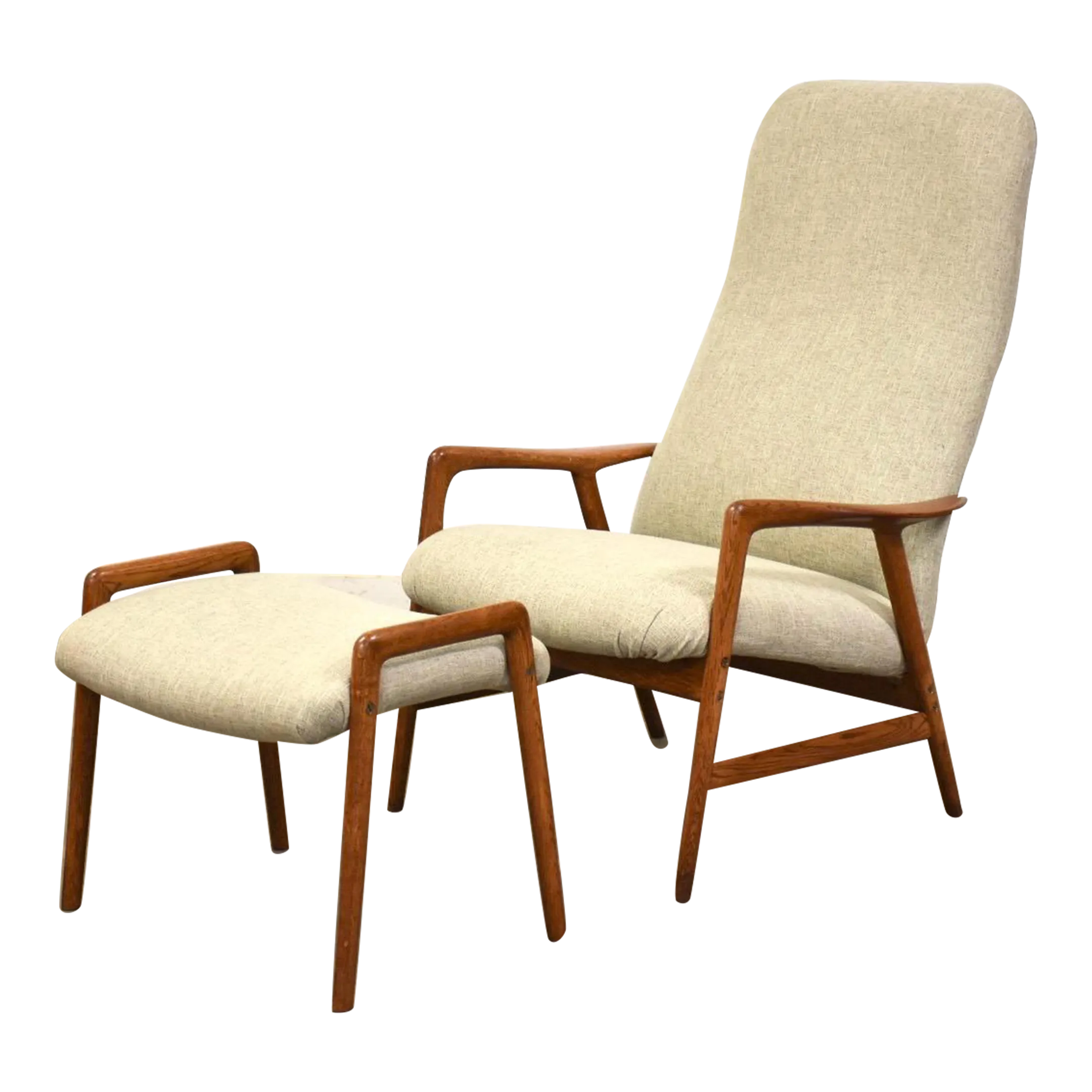 Alf Svensson Lounge Chair and Ottoman | Chairish