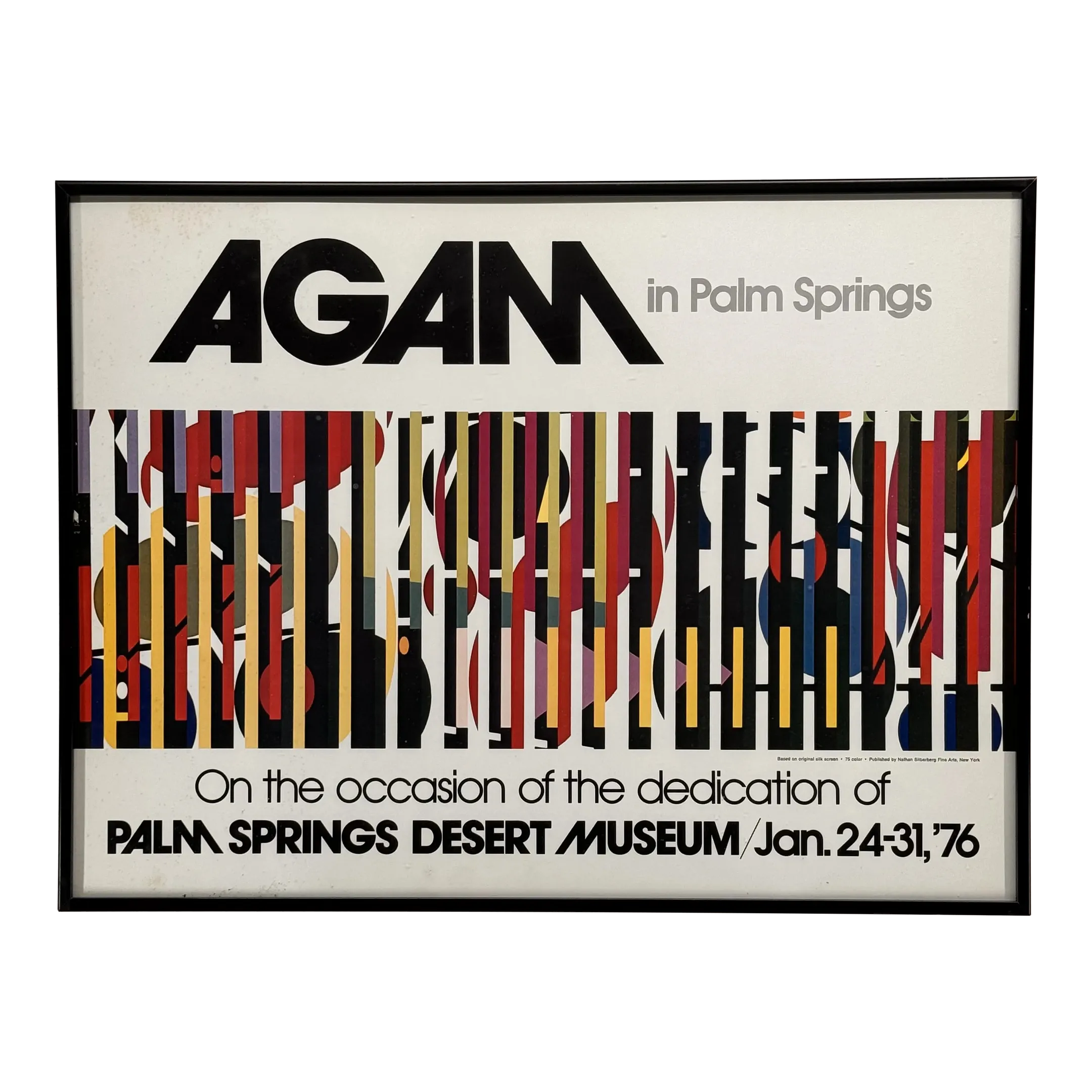 Agam, Palm Springs Desert Museum 1976 Exibition Poster | Chairish