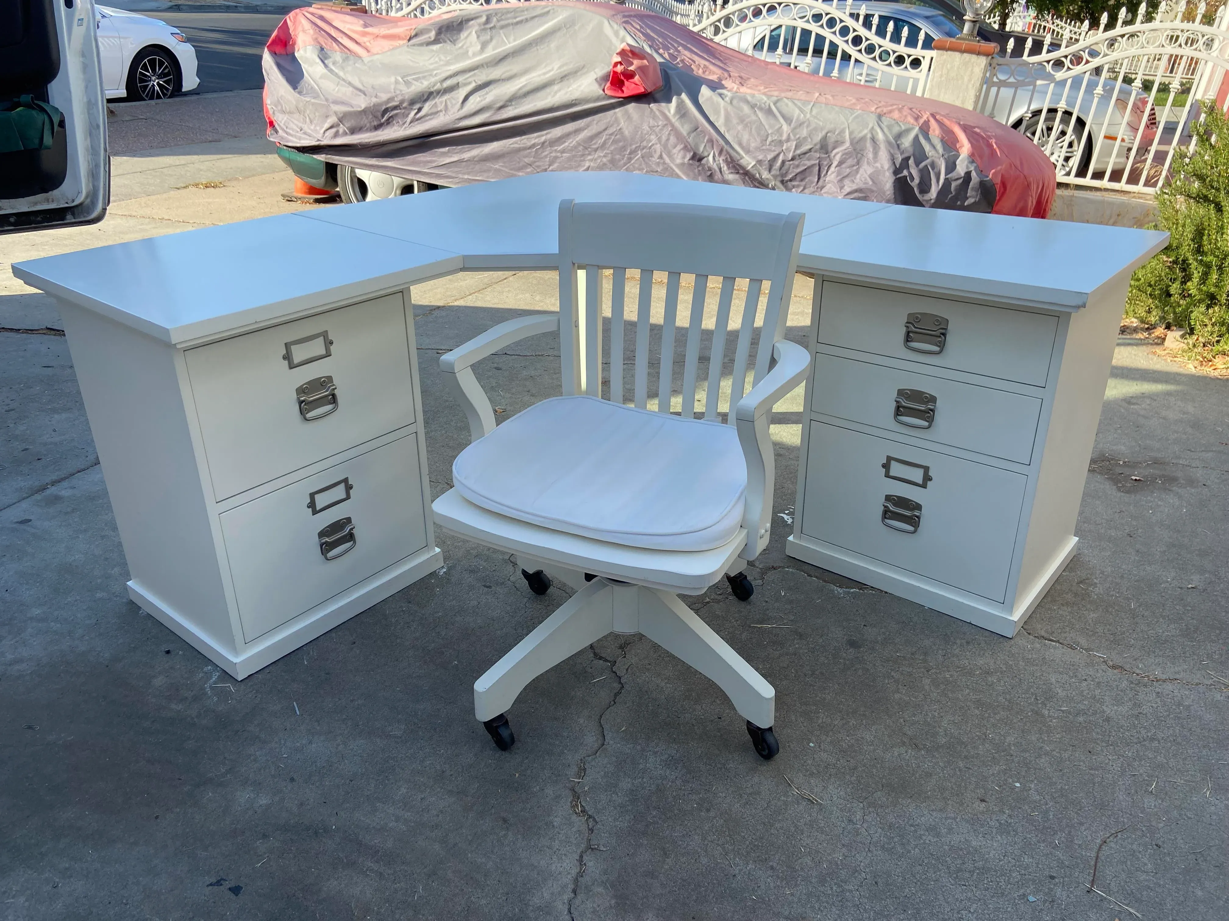 Pottery Barn Bedford Desk Set of 4 Chairish