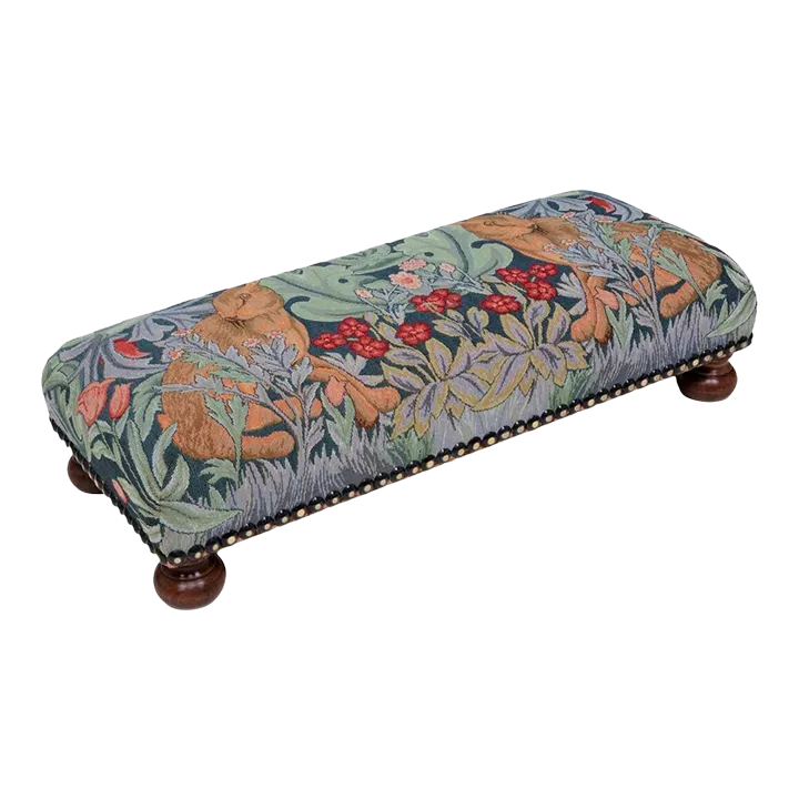 Morris Hares Narrow Stool | Chairish