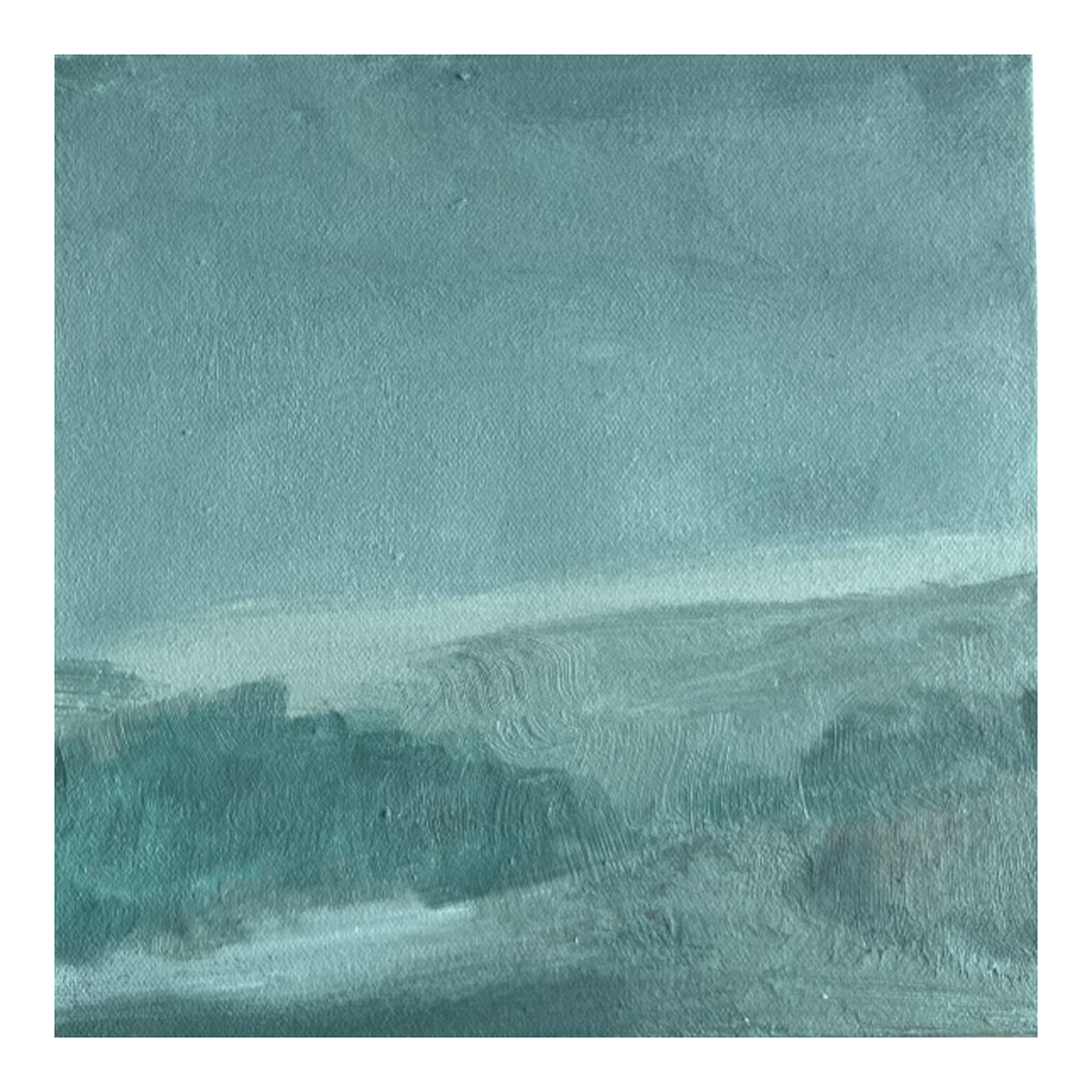 "Solitude"- Mixed Media Painting by Heather Essian | Chairish