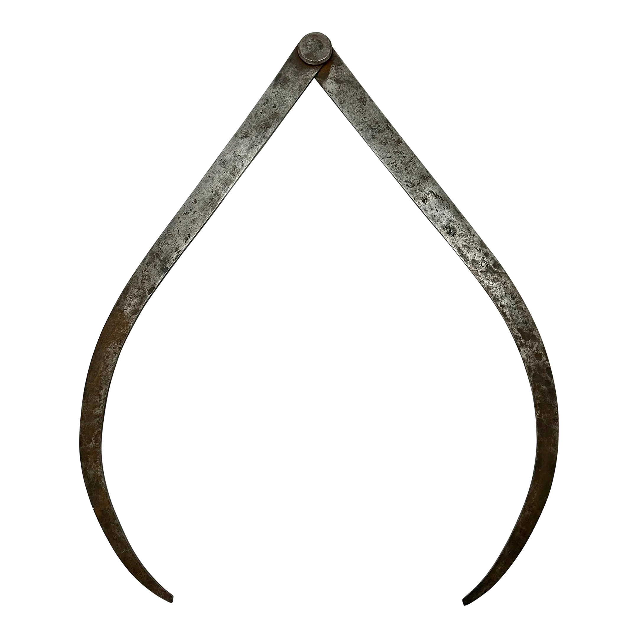 Giant Antique Hand Made Wrought Iron Industrial Era Foundry Calipers ...