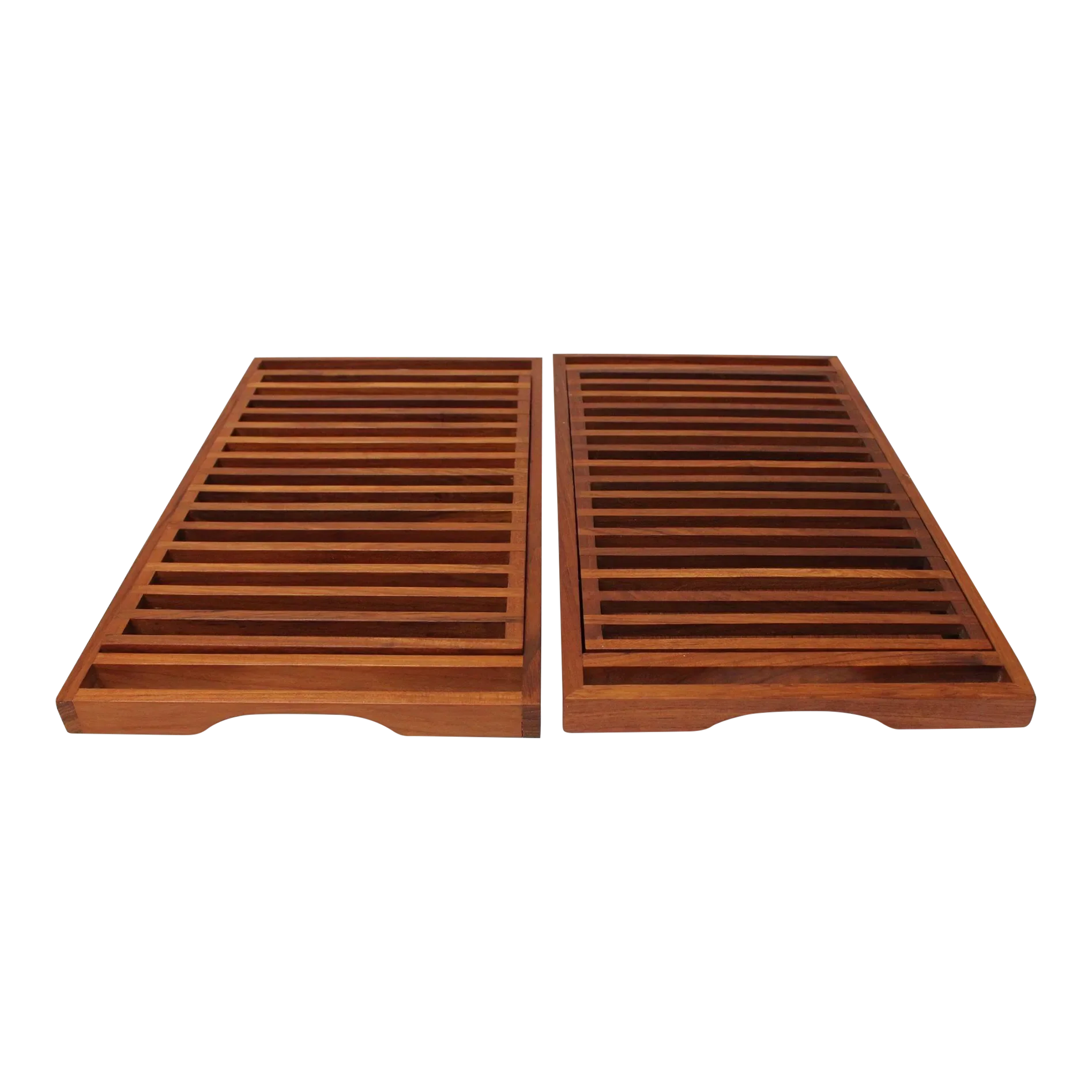Pair of Mid-Century Modern Teak Breadboards/Serving Trays by Selandia ...