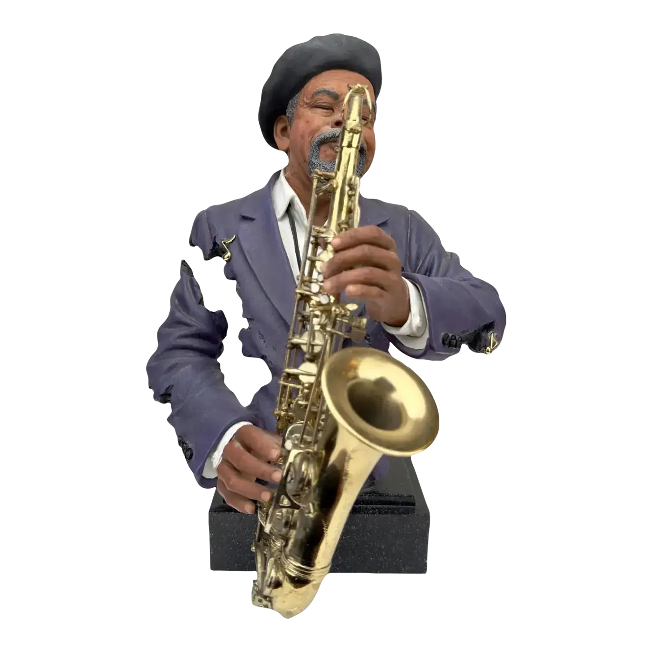 Willitts Designs "Sax Appeal" Musician Cast Resin Sculpture, Signed ...