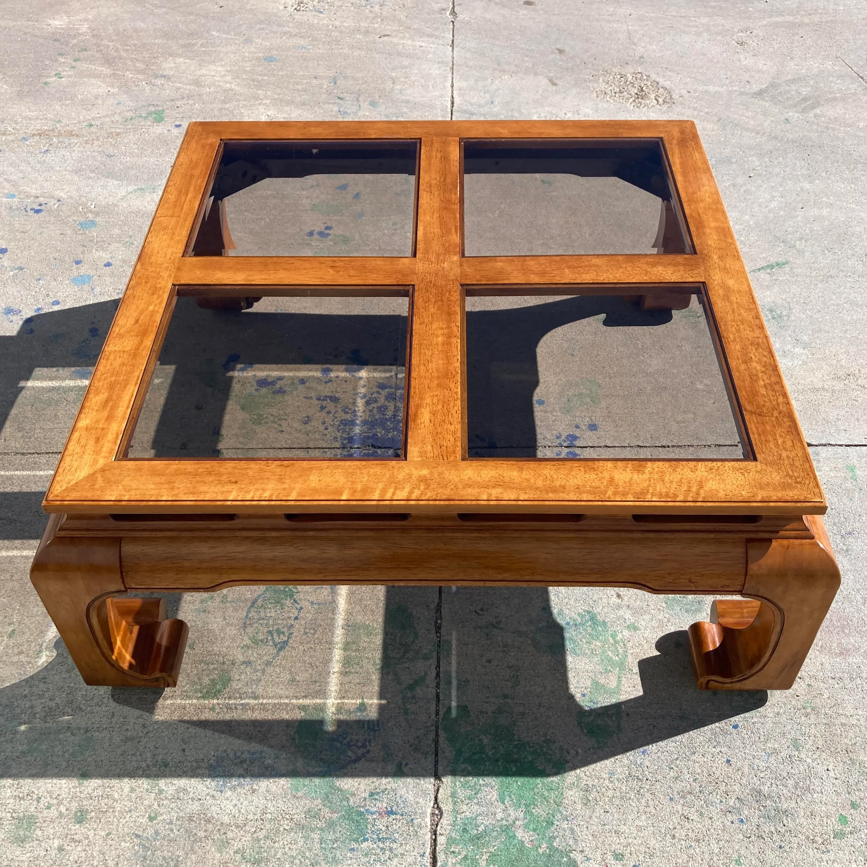 Chow Coffee Table Segovia Light Brown Eucalyptus Outdoor Chow Coffee