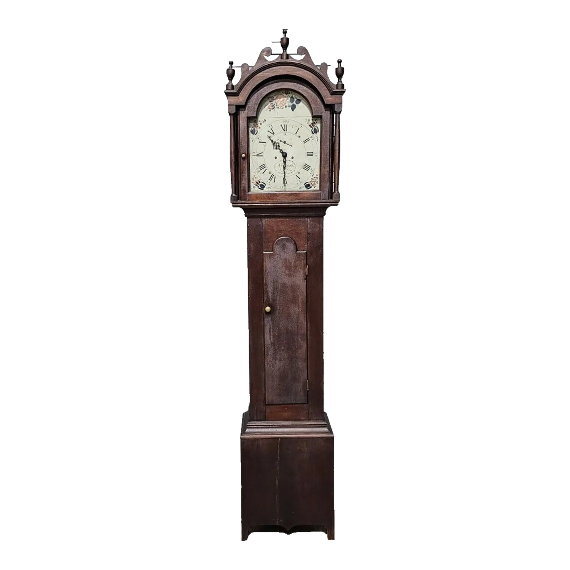 Antique Massachusetts Roxbury Style Tall Case Grandfather Clock Abraham ...