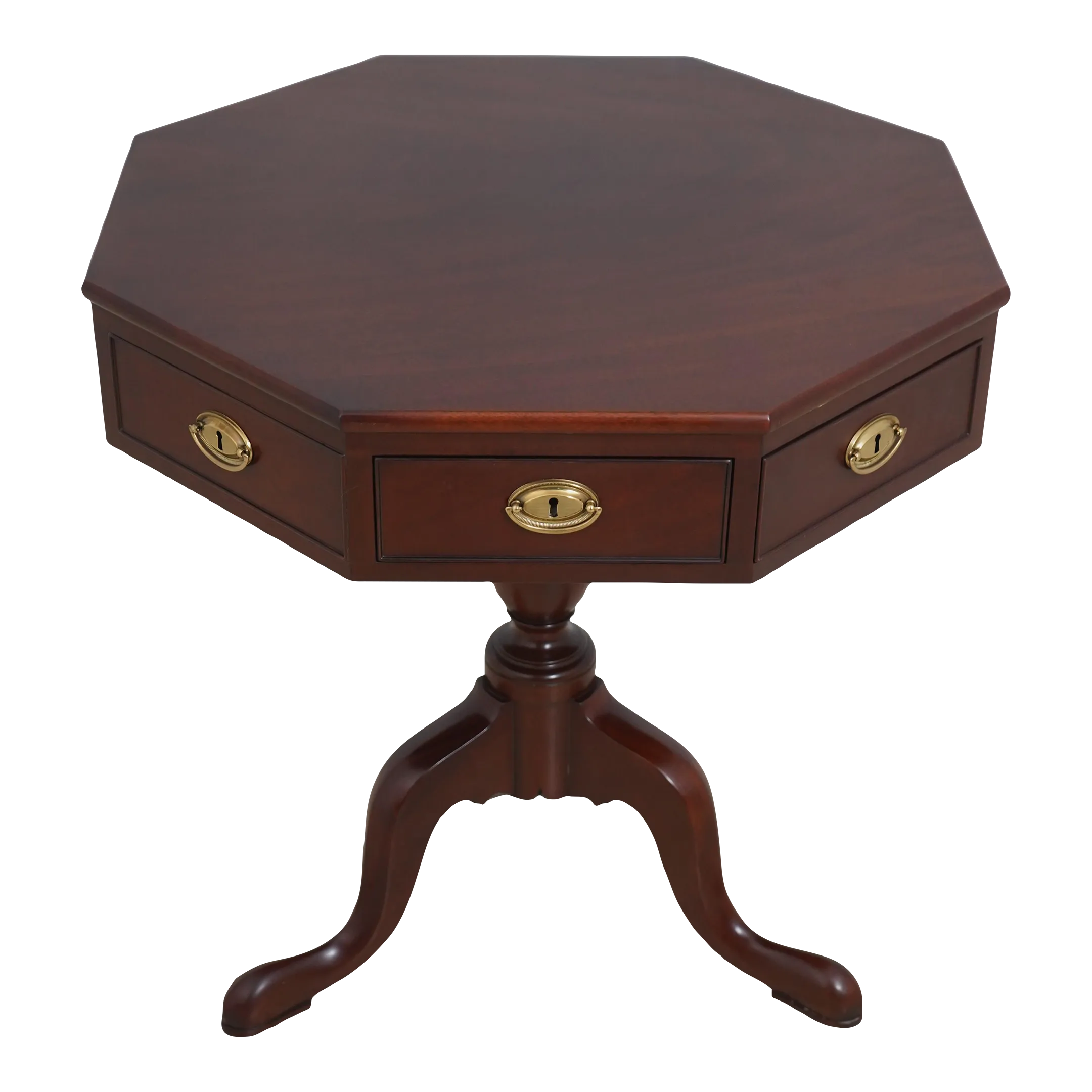 Kindel Winterthur Collection Revolving Drum Table | Chairish