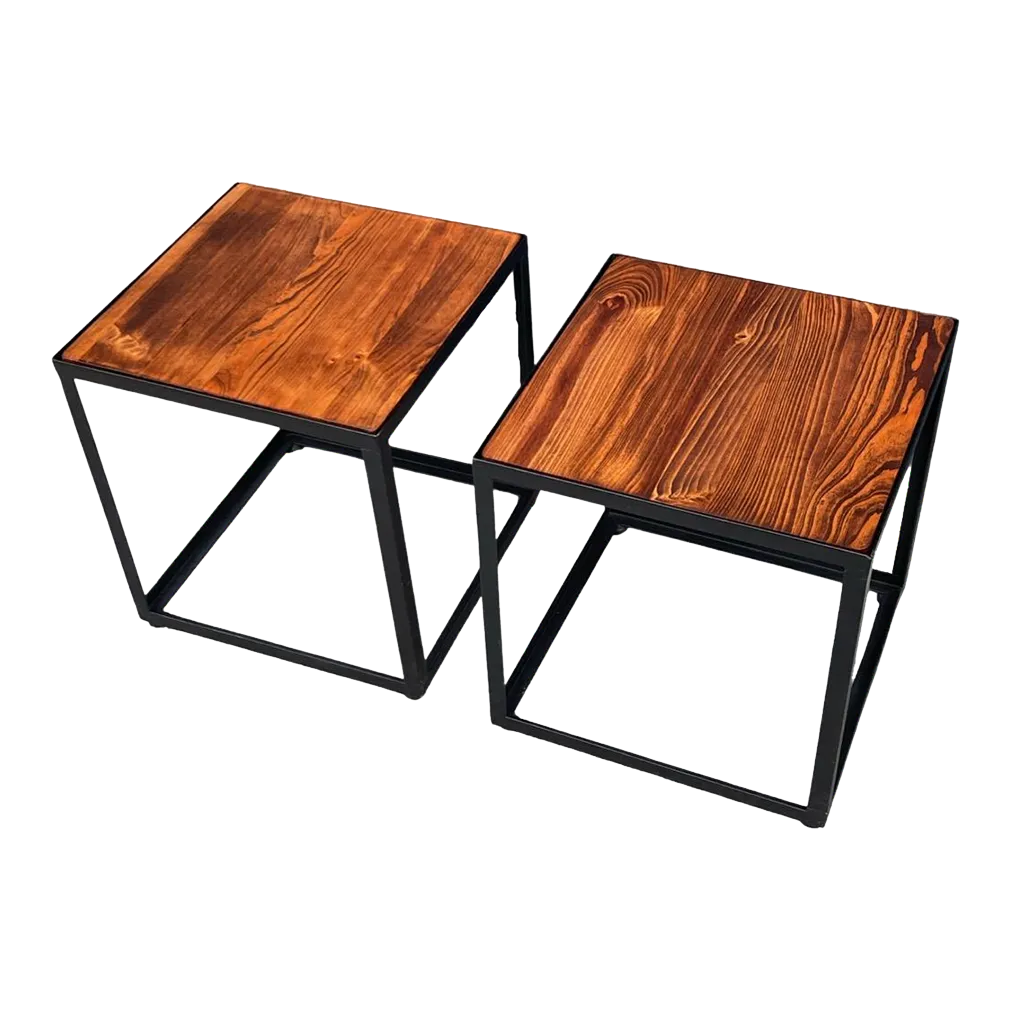 Vintage in Style of Domino Side Tables by Jorge Zalszupin Rosewood Cube ...