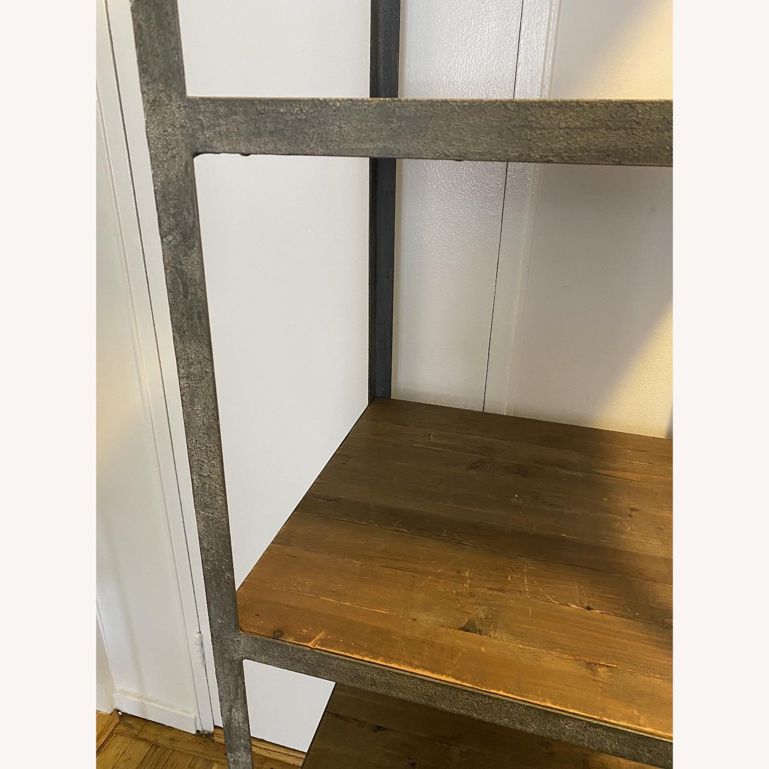 Restoration Hardware Reclaimed Wood Iron Industrial Shelving Bookcase Two Available Chairish
