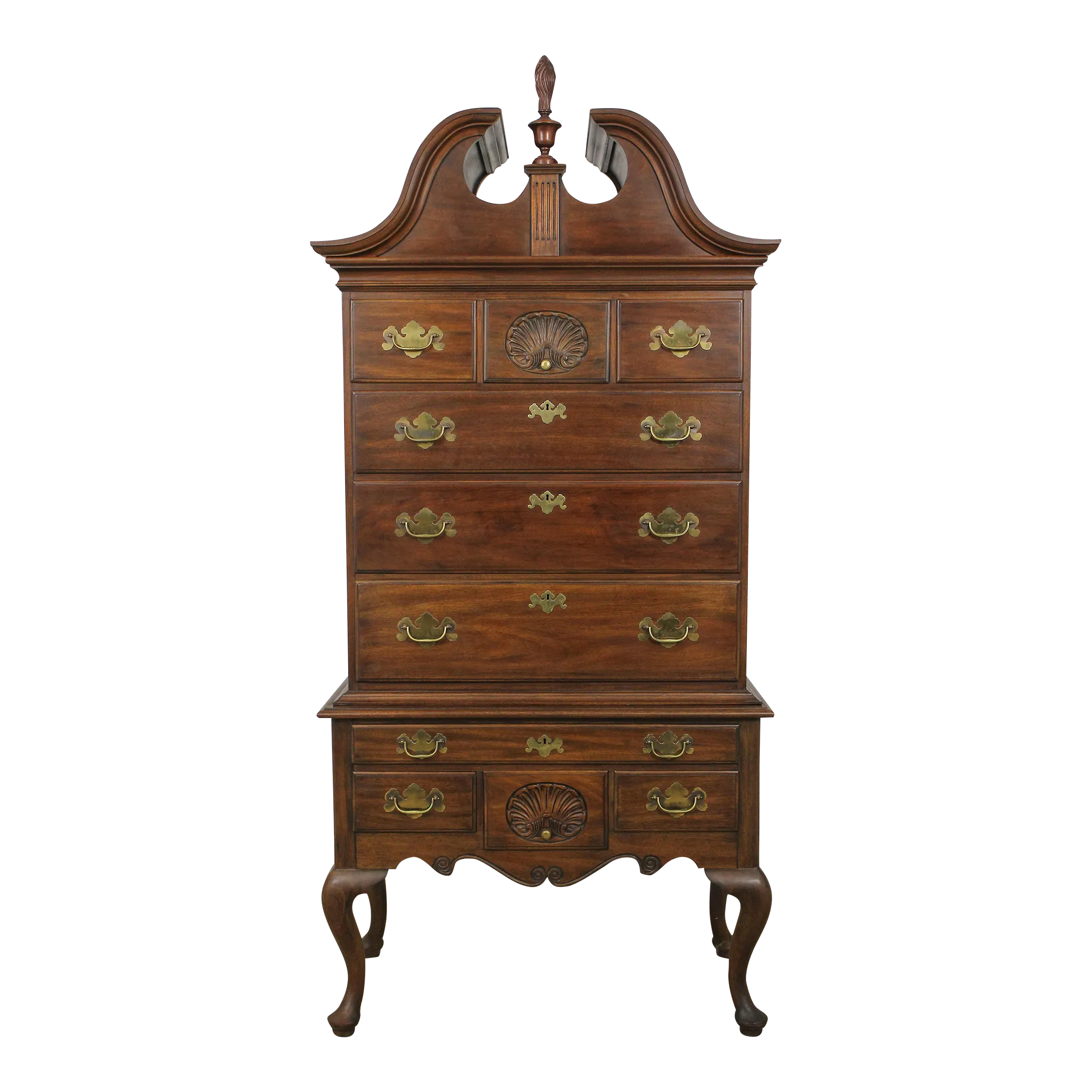 Henkel Harris Mahogany Philadelphia Highboy | Chairish
