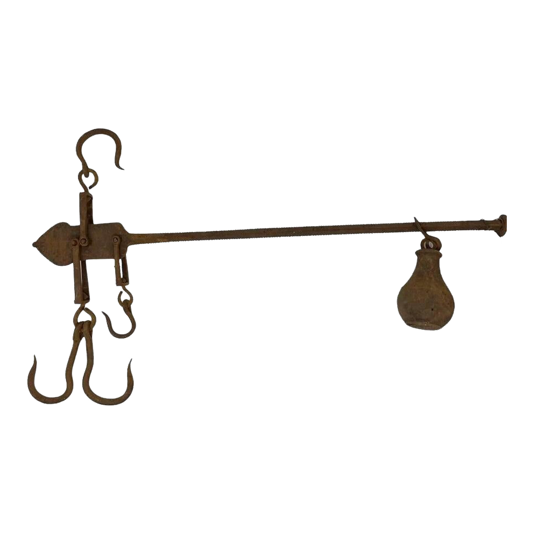 Primitive Westwood 180 Hanging Wool Weighing Scale Steelyard Sliding ...