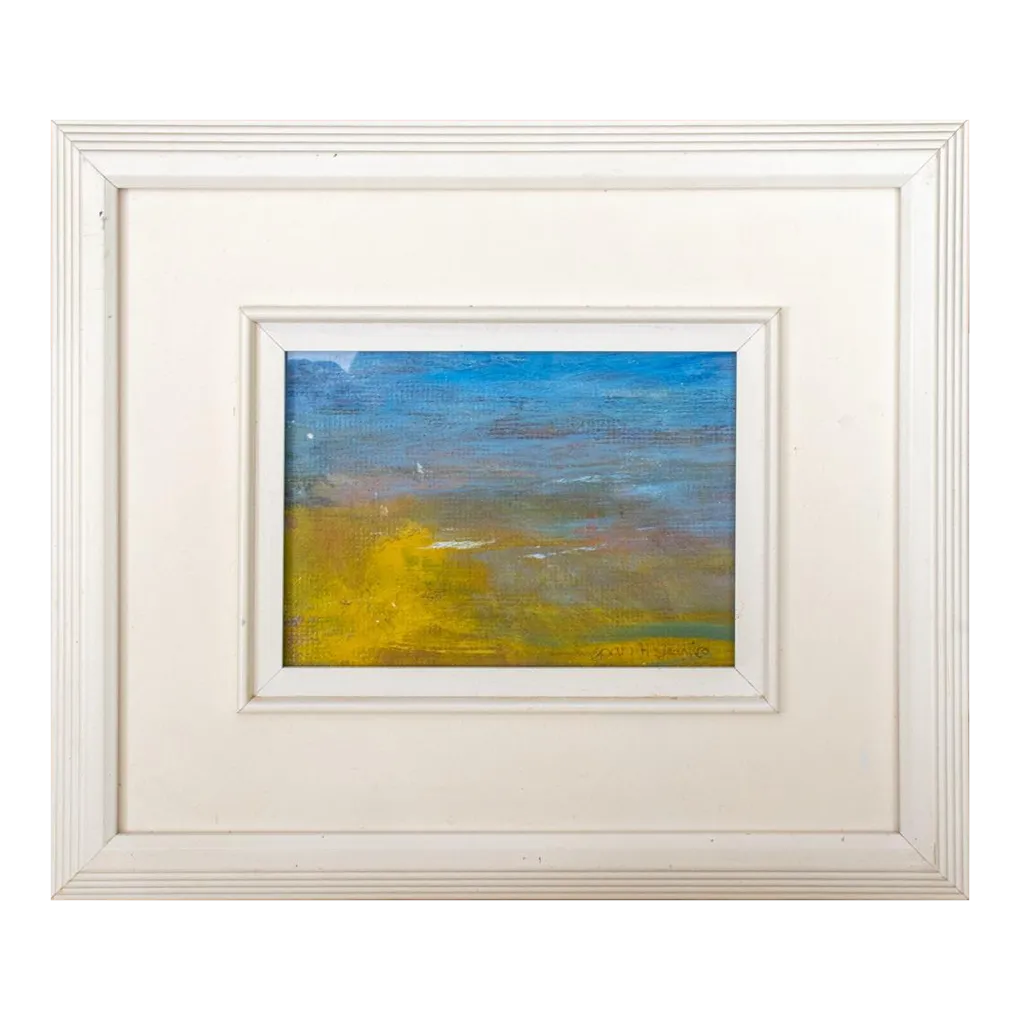 Joan Shapiro "At Dawn" Gouache on Canvas Board | Chairish