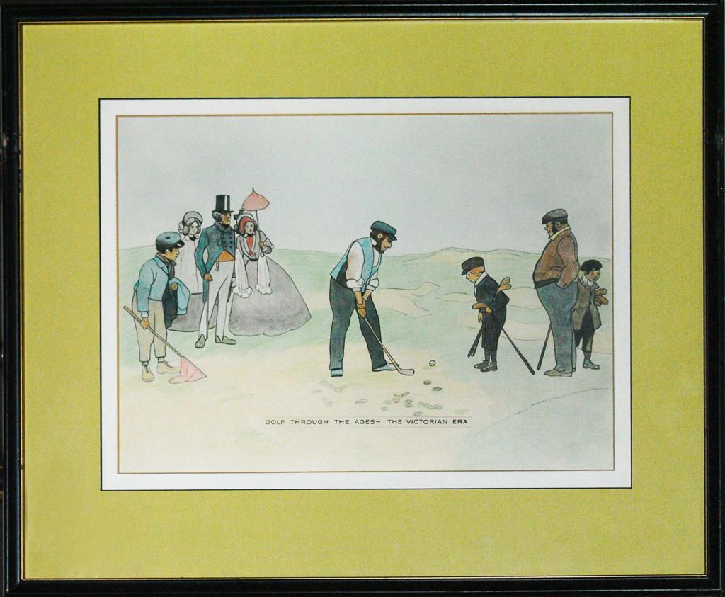 "Golf Through The Ages- The Victorian Era" | Chairish