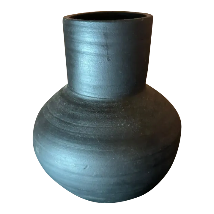 1990s African Kenyan Ceramic Medium-Sized Vase | Chairish