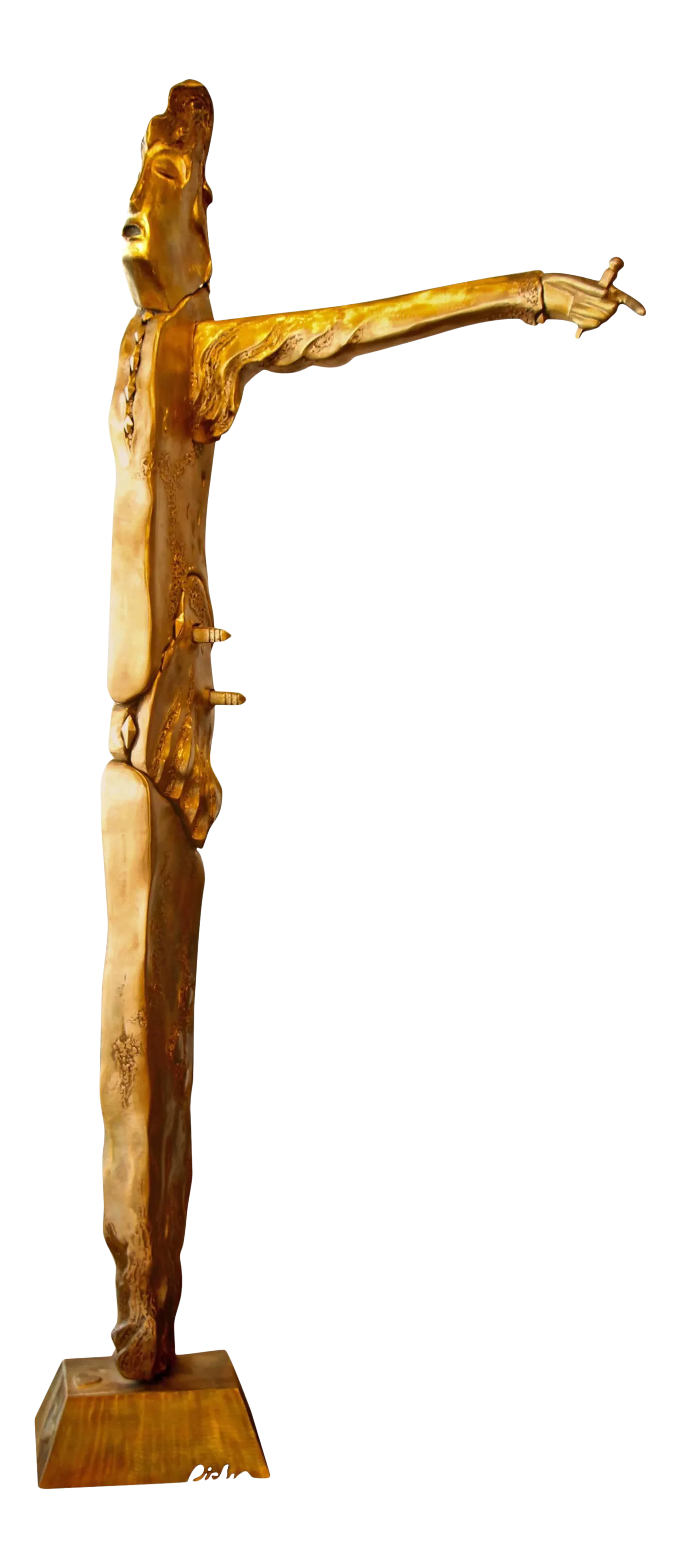 Mid 20th Century Tall John Richen Bronze “Lady“ | Chairish