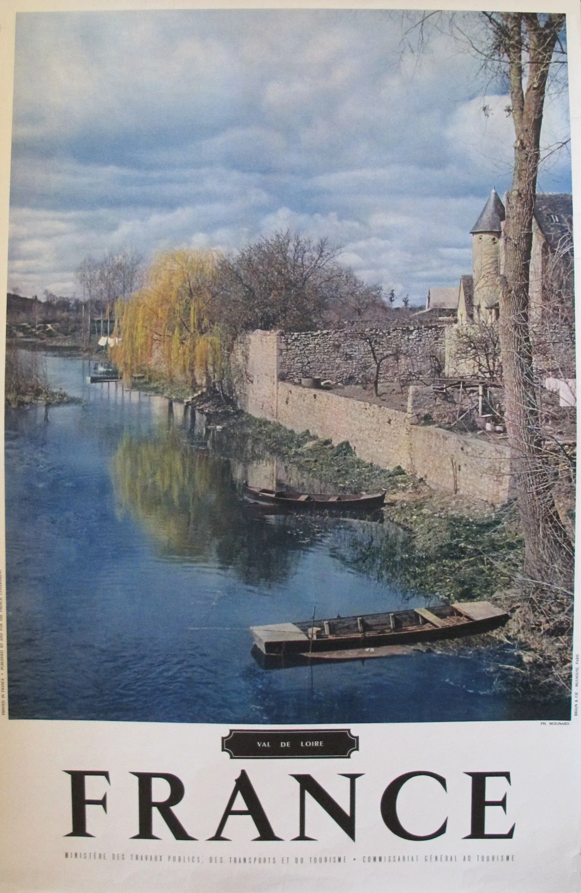 1950s French Travel Poster, Val de Loire | Chairish