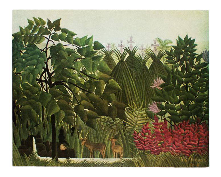 1951 After Henri Rousseau, "Waterfall" Original Parisian Photogravure ...