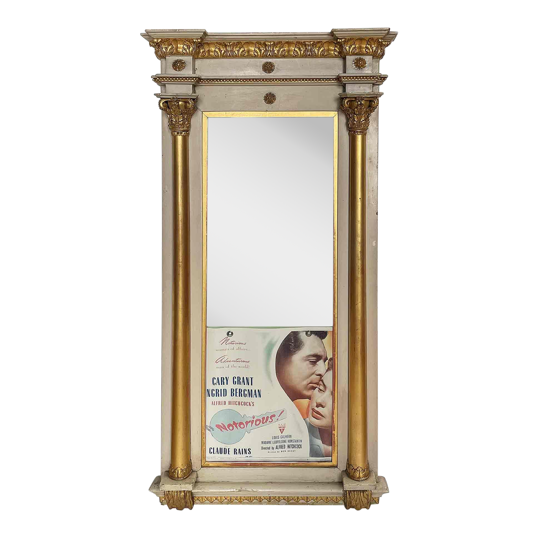 Early 20th Century Antique Gilt Wood and Plaster Theater Lobby Mirror ...