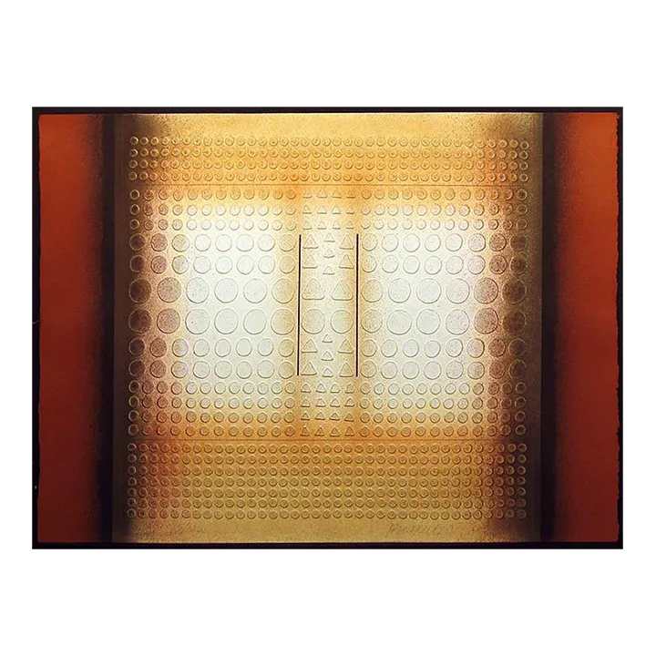 Paul Maxwell "#674 Veil" Signed Fine Art Stencil Casting | Chairish