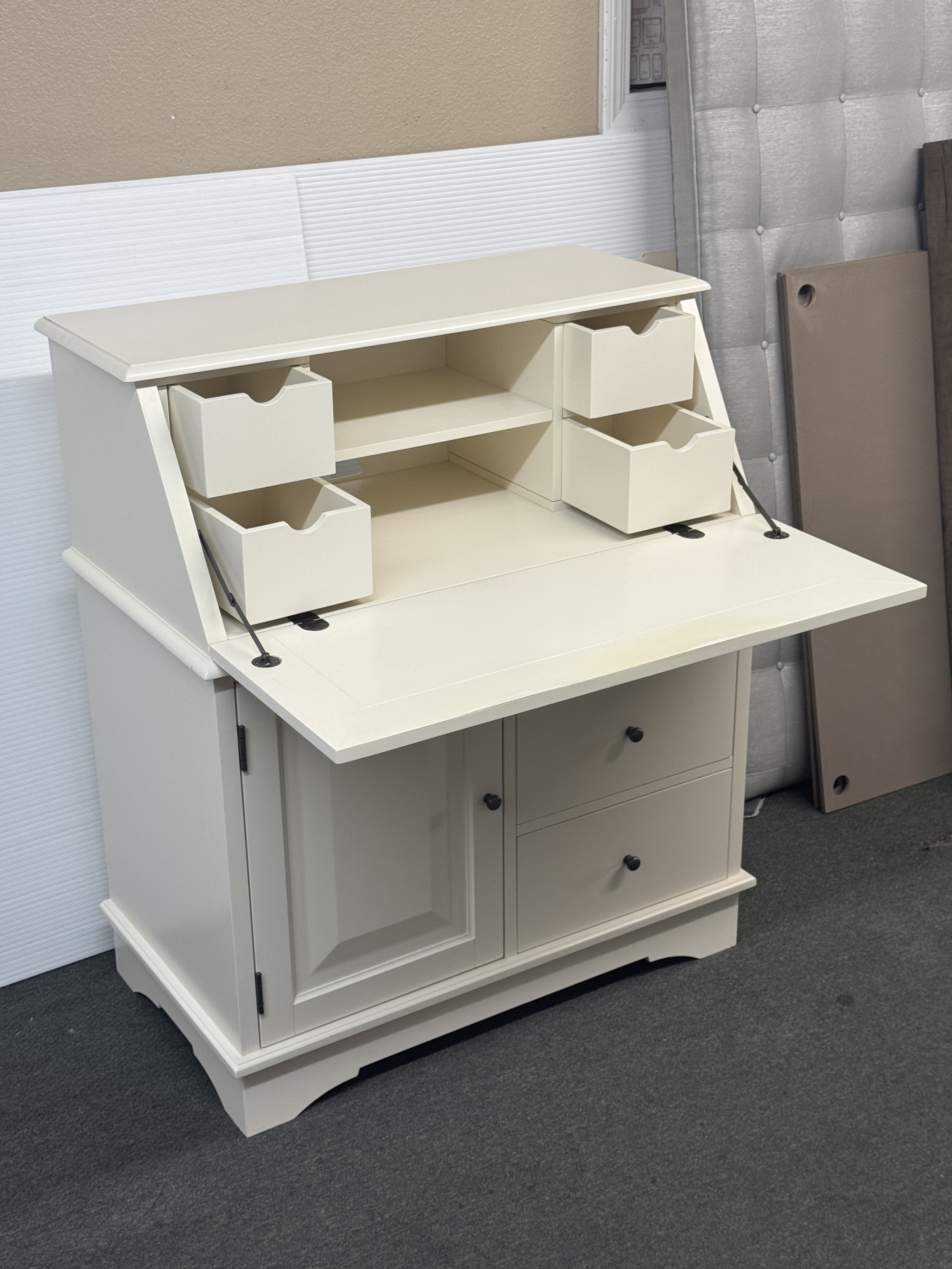 Pottery barn secretary desk with hutch store