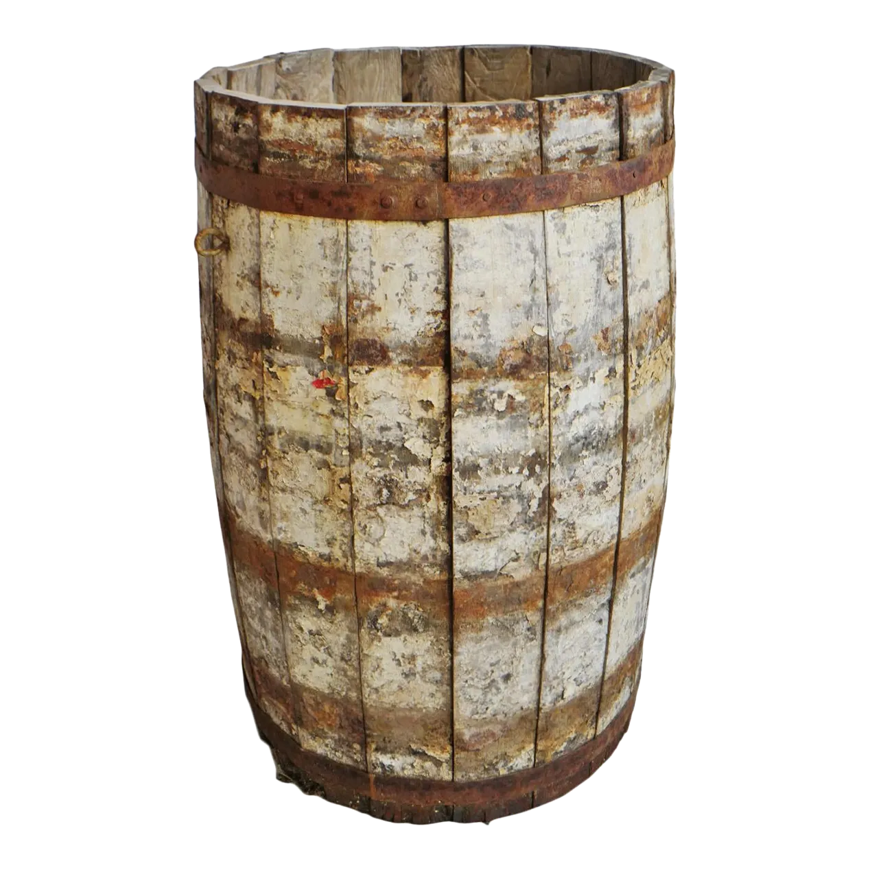 Antique Wood Barrel | Chairish