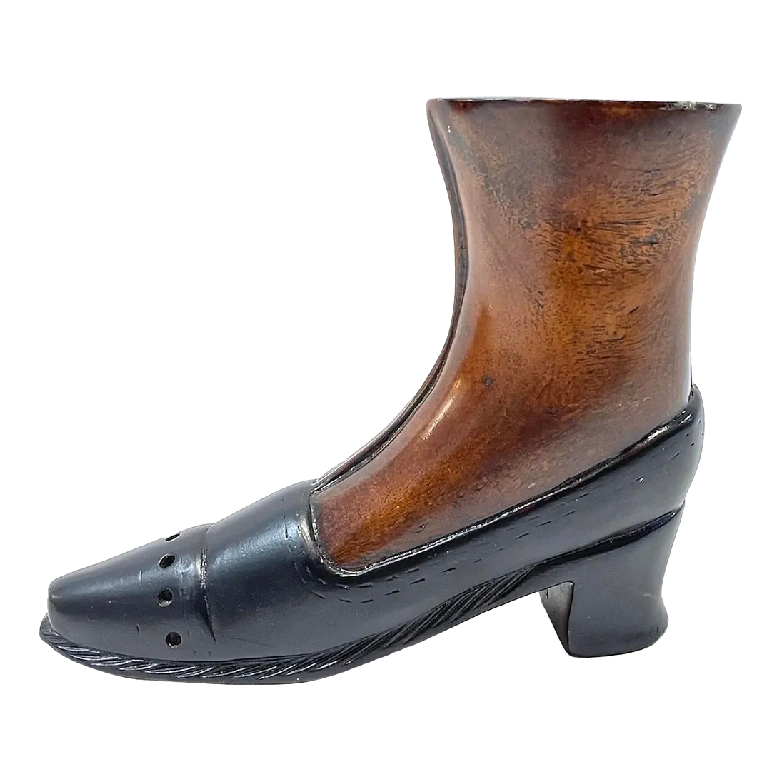 Antique Carved Wooden Victorian Shoe Box | Chairish