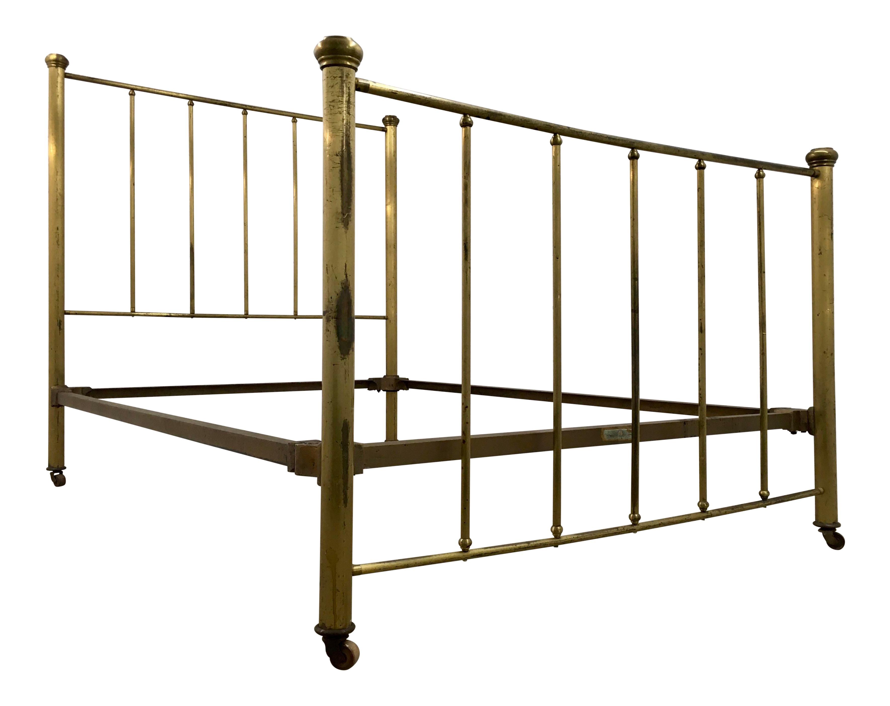 Simmons company antique brass bed store