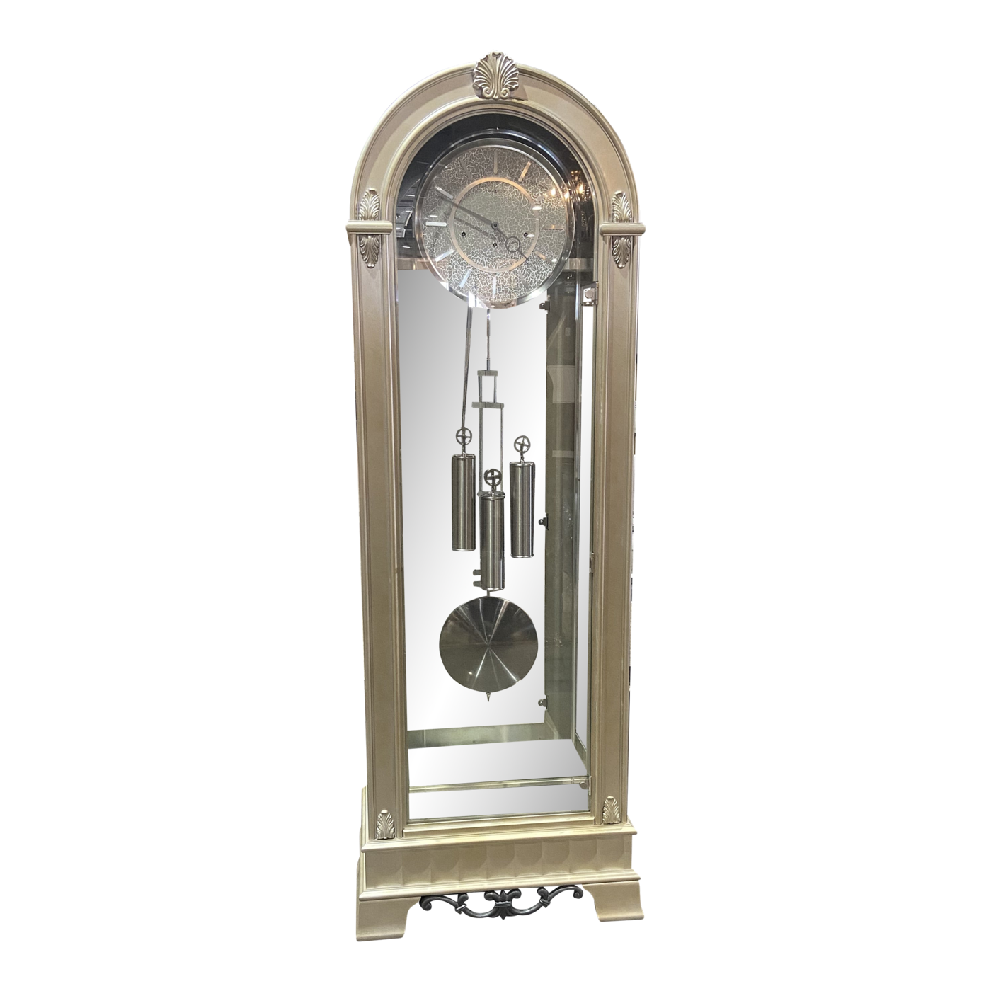 Contemporary Howard Miller Coastal Point Grandfather Clock | Chairish