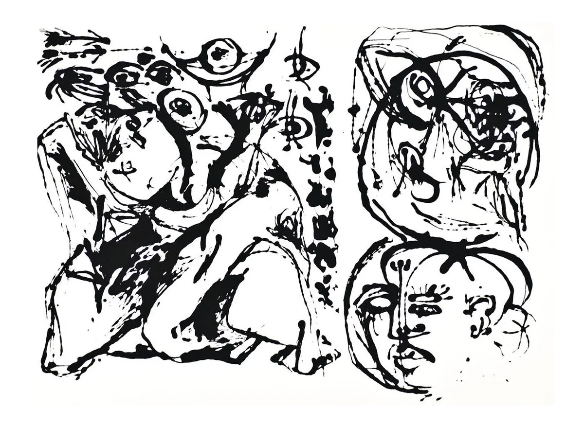 Untitled - Original Screen Print After Jackson Pollock - 1964 1964 ...