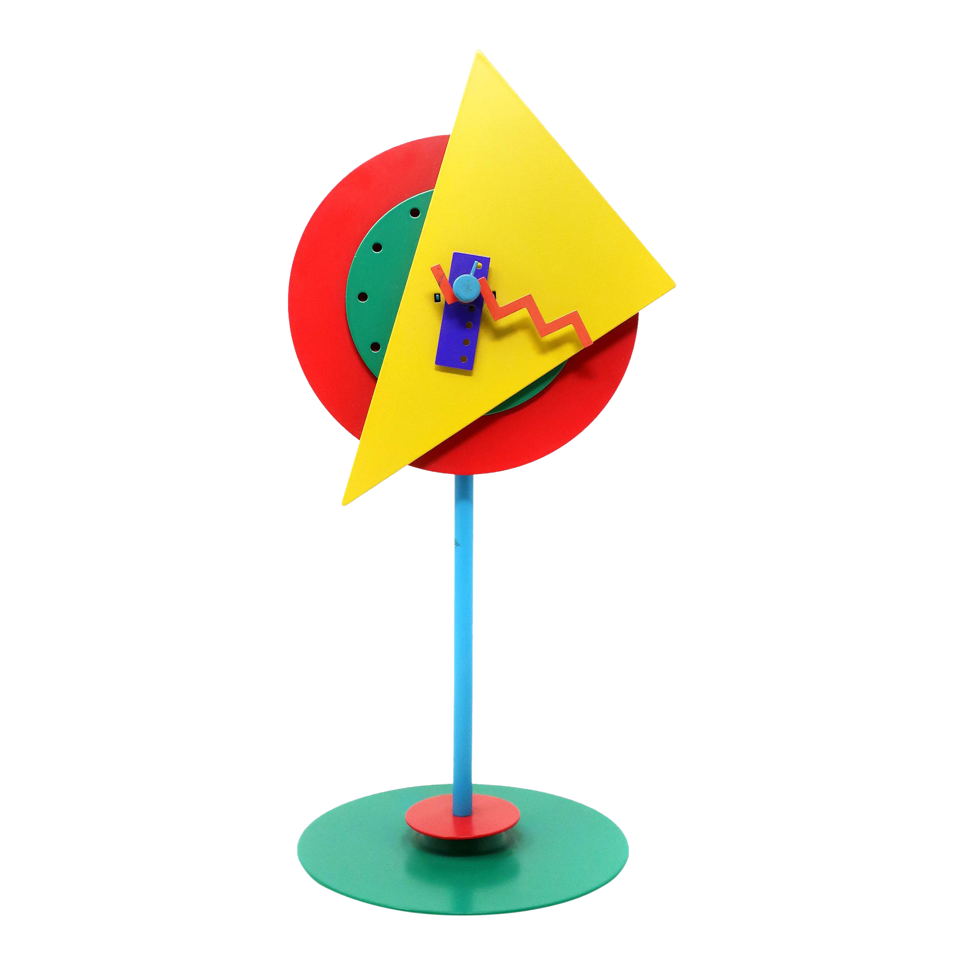 1980s Postmodern Table Clock by Shohei Mihara for Wakita | Chairish