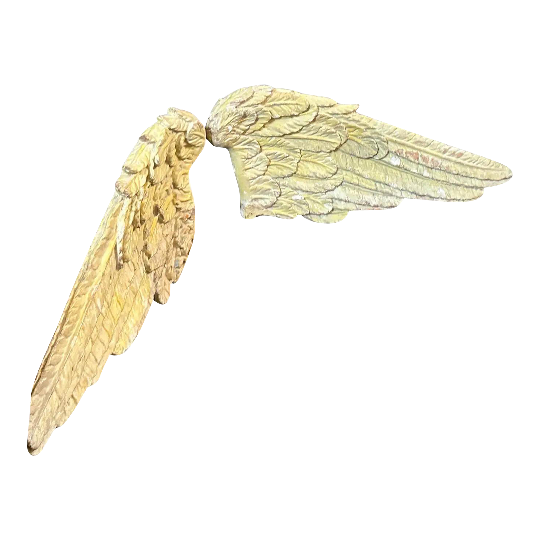 Early 18th Century Baroque Lacquered and Hand-Carved Wood Italian Angel ...