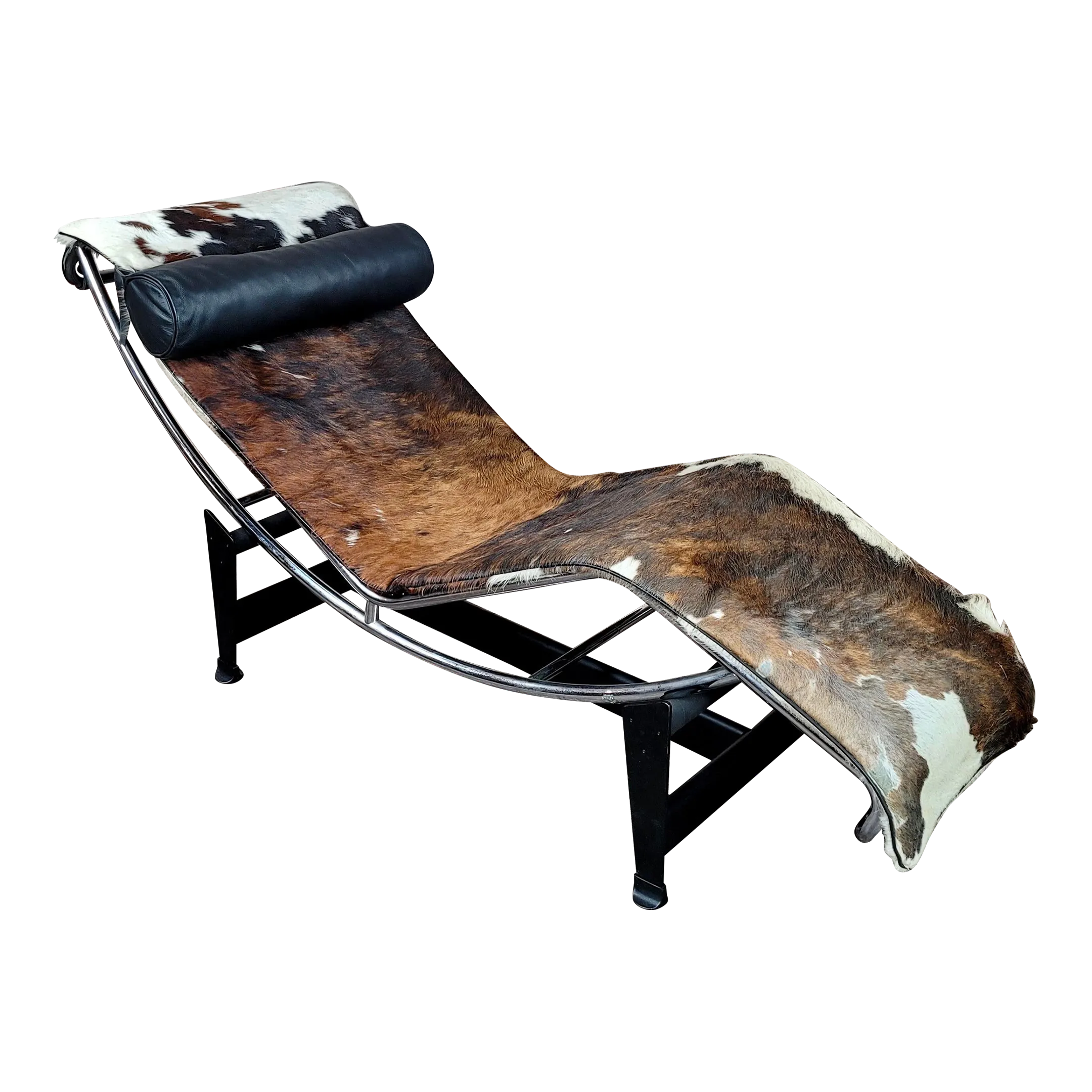 Cassina Lc4 Le Corbusier Chaise Lounge Chair W/ Cow Hyde Leather | Chairish